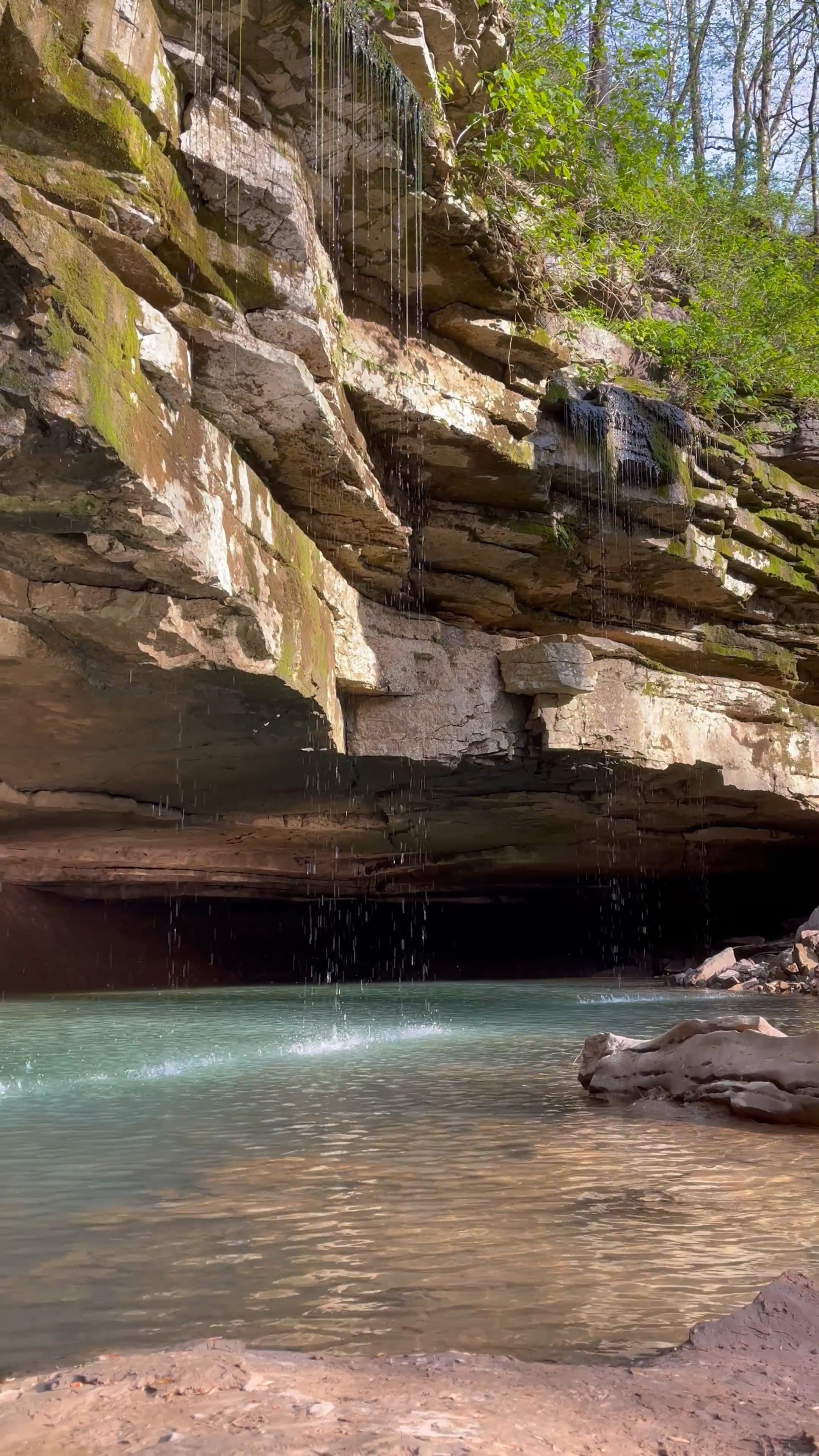 Cascade and Cave Free Stock Video Footage, Royalty-Free 4K & HD Video Clip