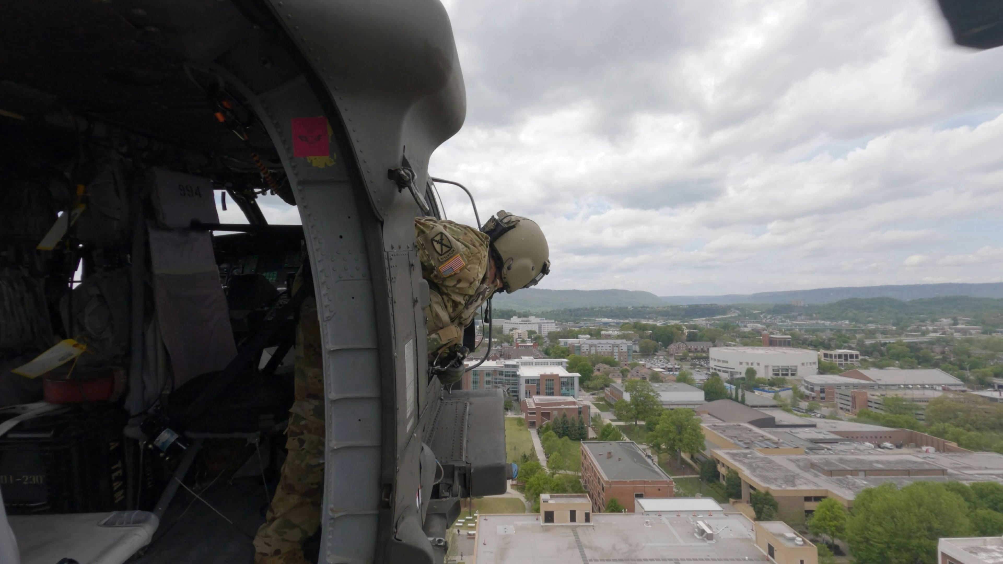 Man on Military Helicopter Free Stock Video Footage, Royalty-Free 4K ...