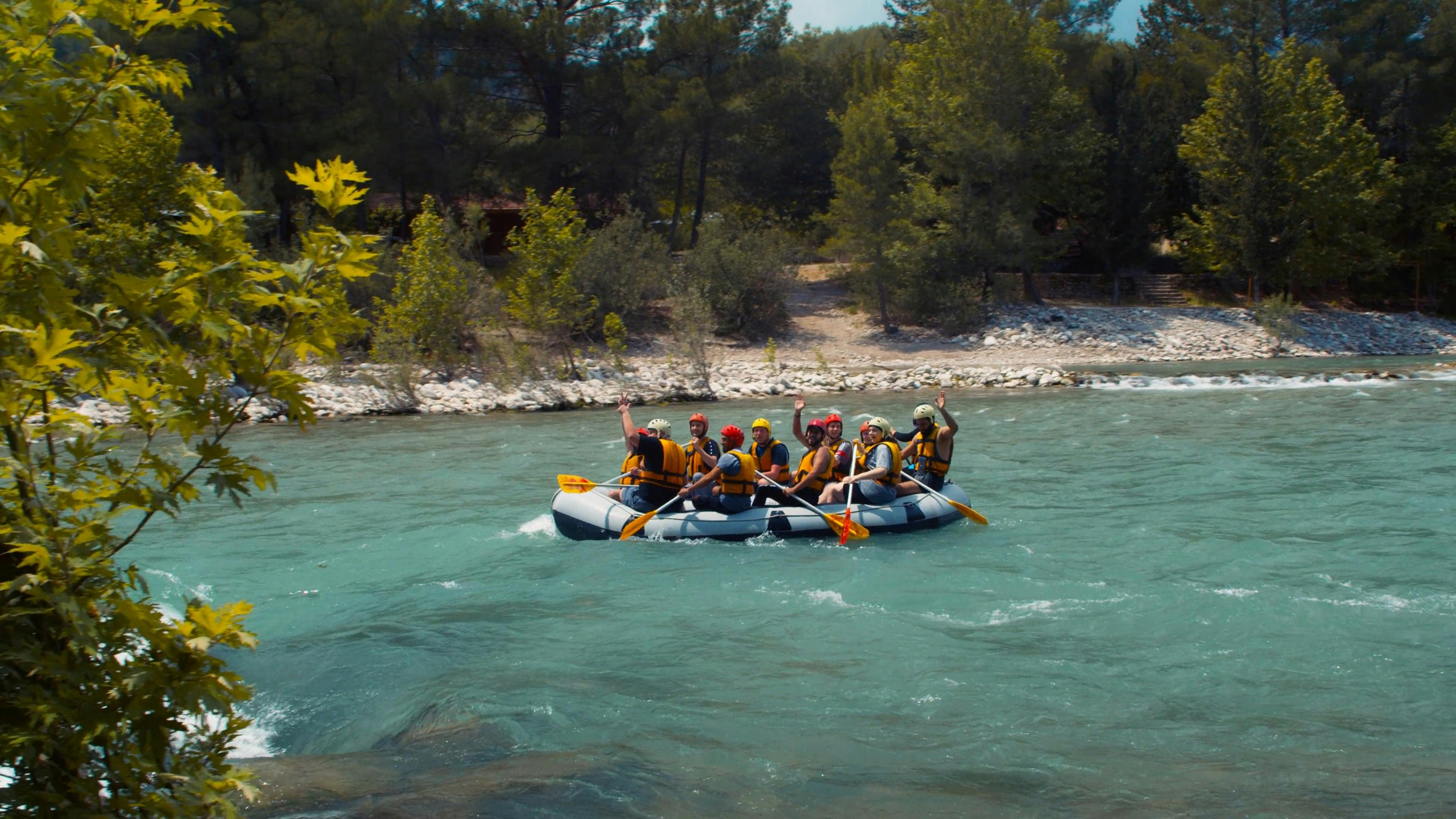 People Doing Rafting in the River Free Stock Video Footage, Royalty ...