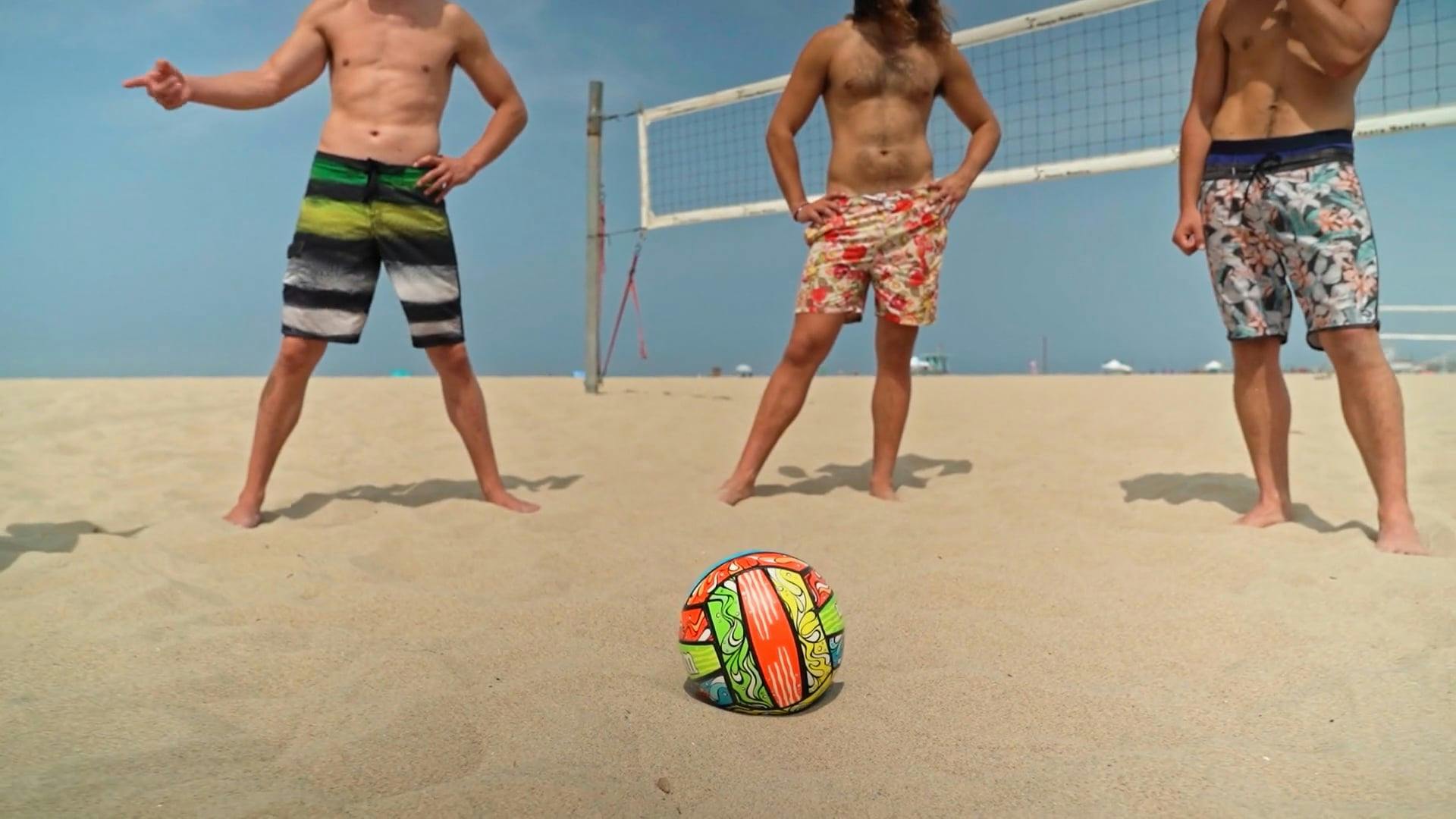 Playing Kickball At The Beach During Sunset Free Stock Video Footage ...