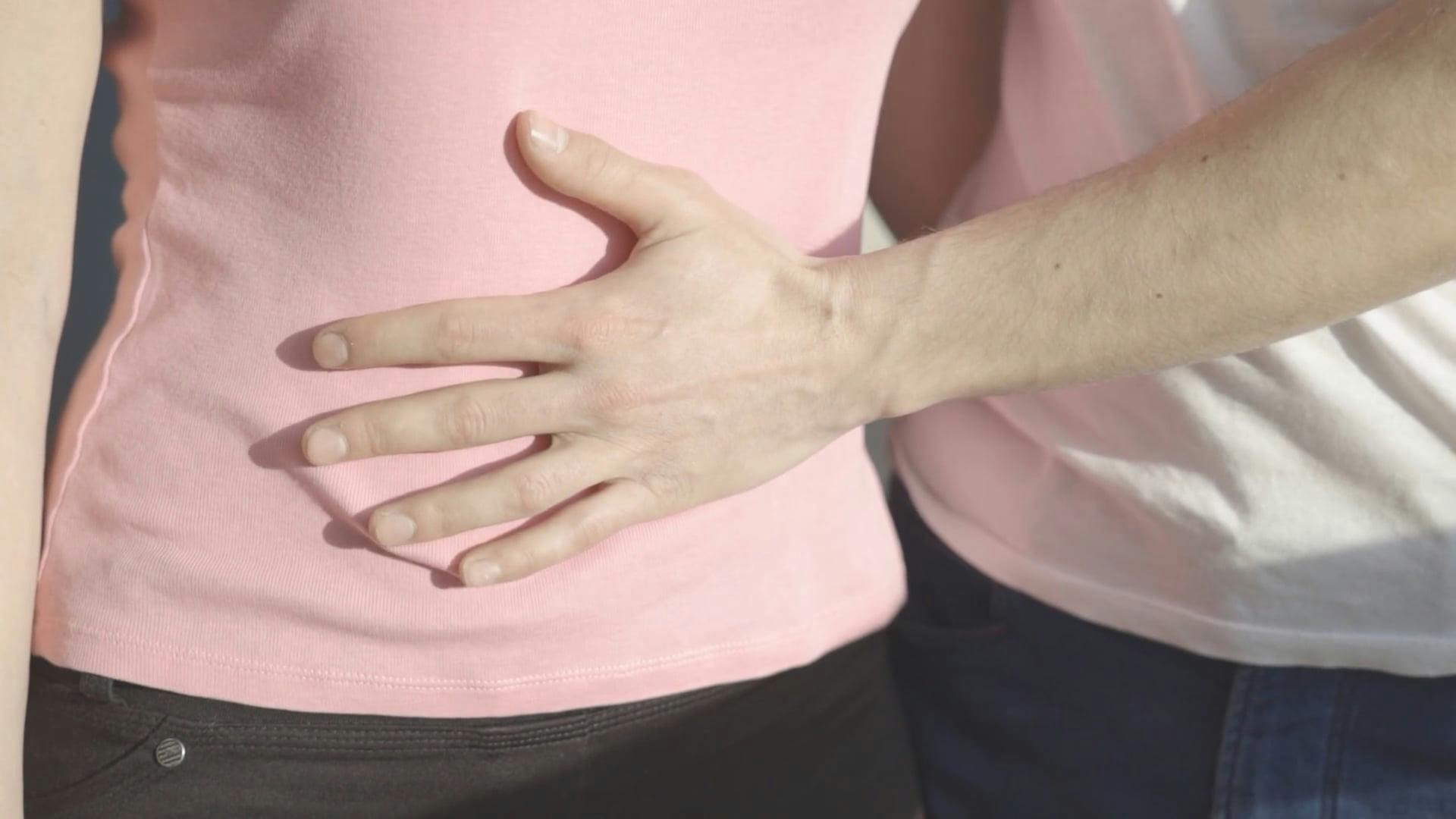 A Man Touching His Partner's Belly Free Stock Video Footage, Royalty ...