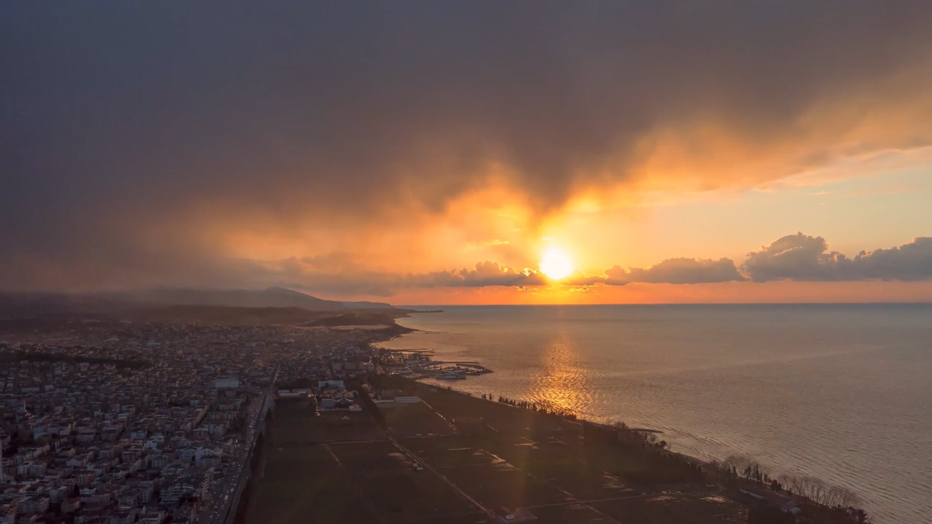Time Lapse Video Of Sunset By The Sea Free Stock Video Footage, Royalty ...