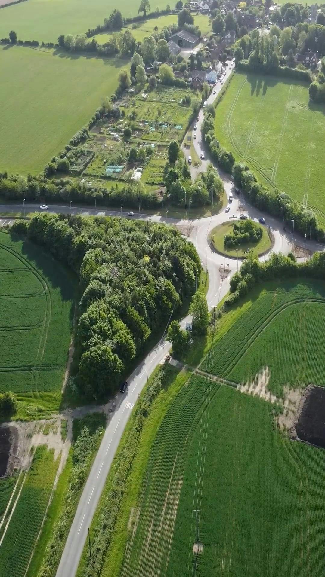 Roundabout in Rural Area Free Stock Video Footage, Royalty-Free 4K & HD ...