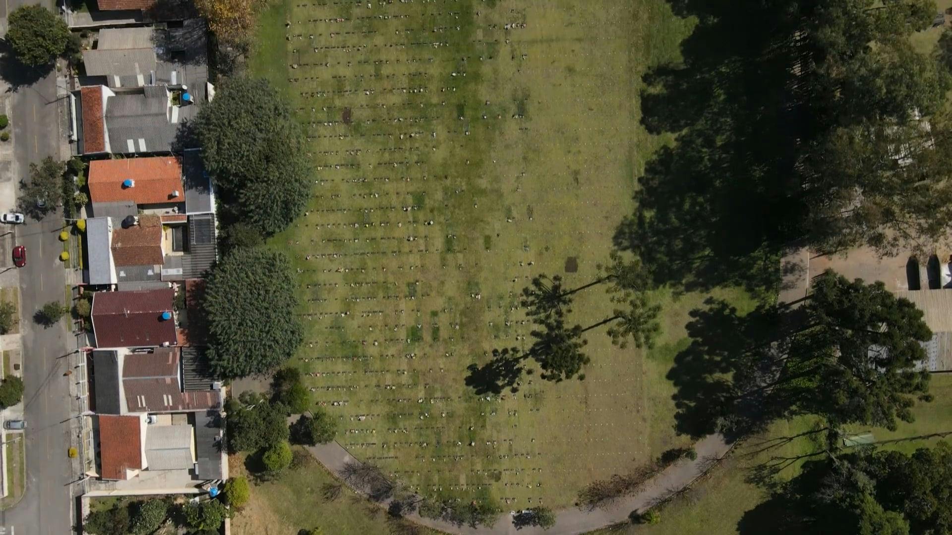 Overhead View of Cemetery in Town Free Stock Video Footage, Royalty ...