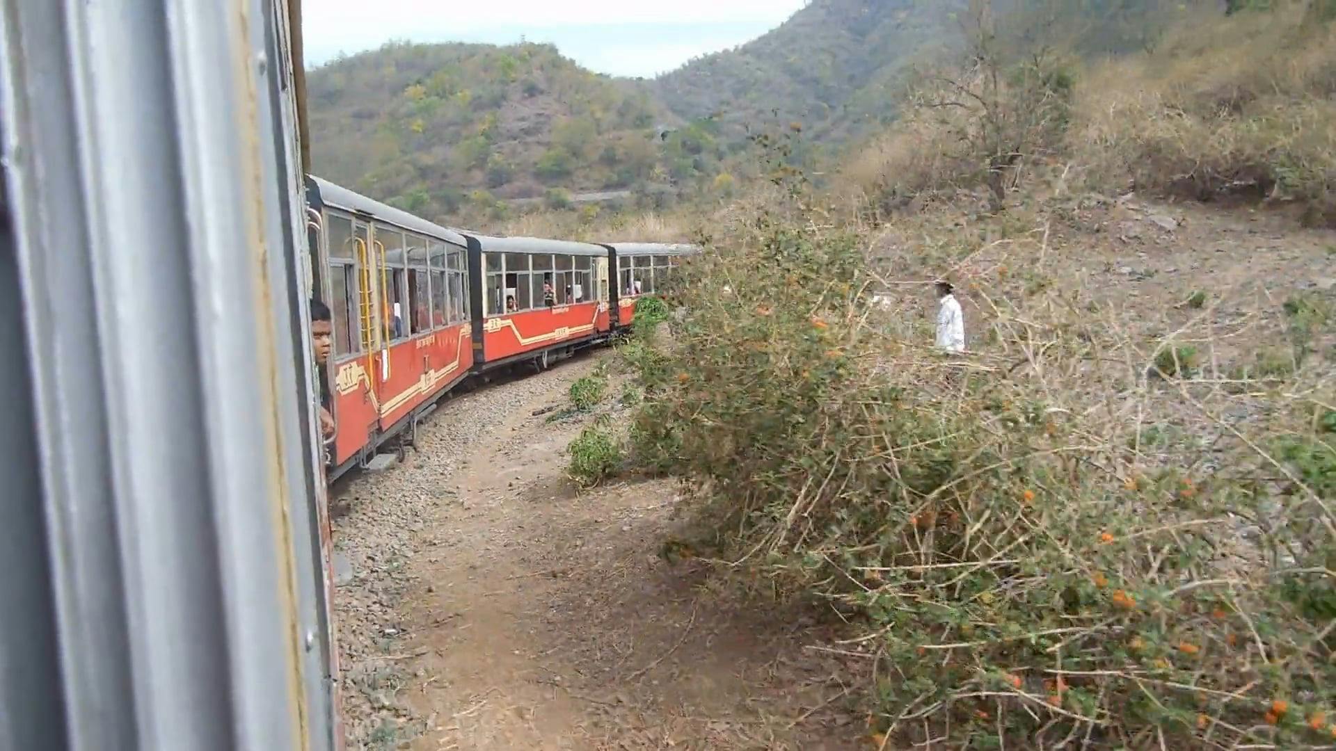 Train Traveling Along The Mountains Free Stock Video Footage, Royalty ...