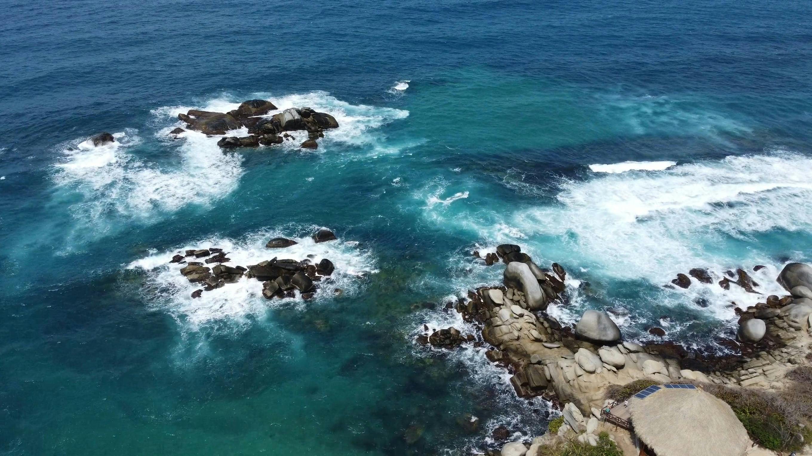 Rocks on Sea Shore Free Stock Video Footage, Royalty-Free 4K & HD Video ...