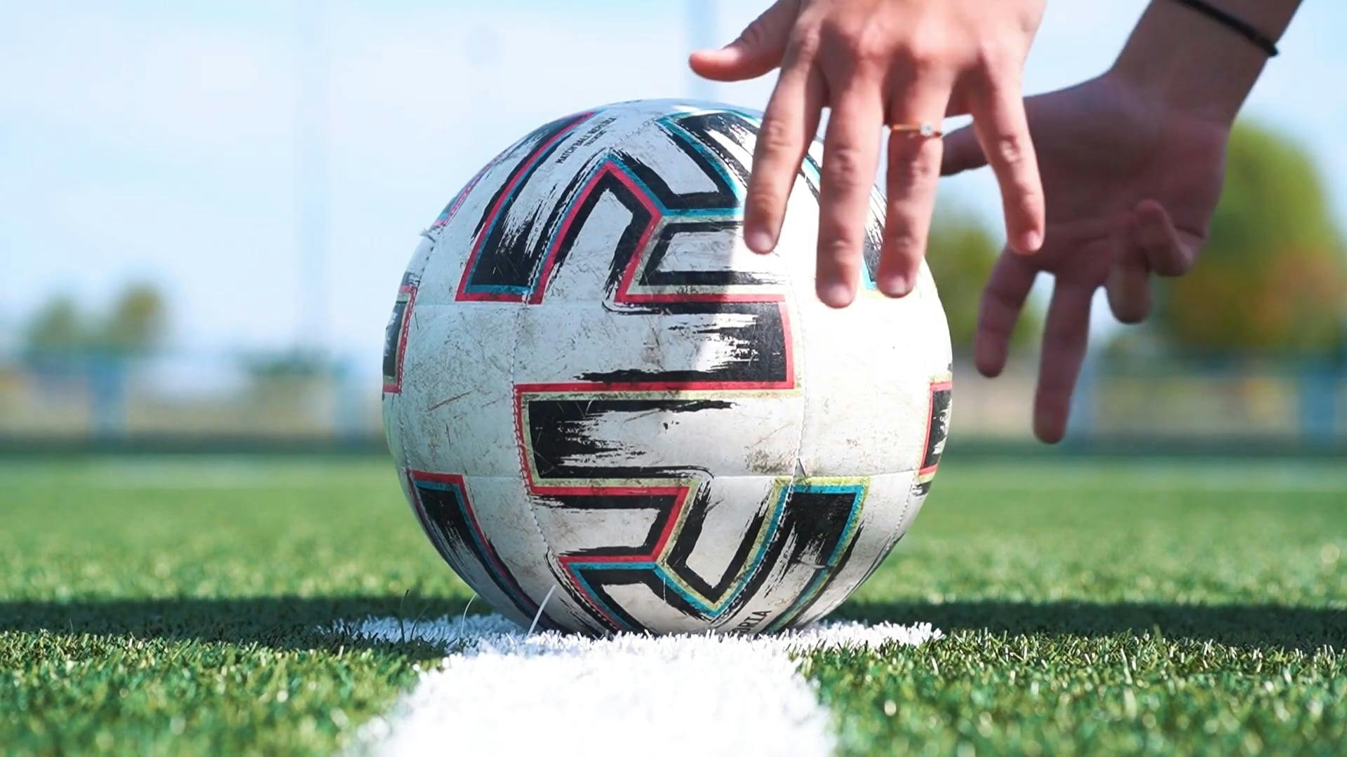Close up of a Soccer Player Foot Kicking the Ball Free Stock Video ...