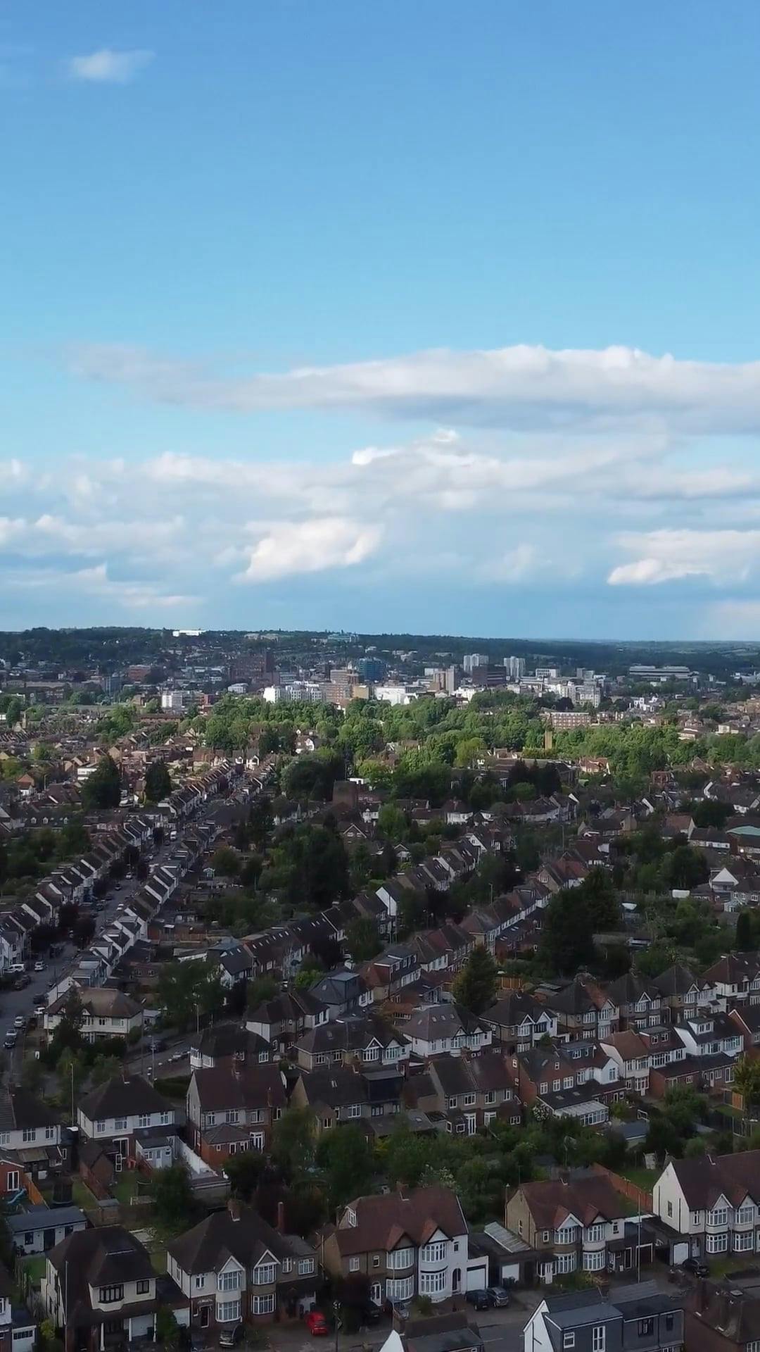 Houses in City in Birds Eye View Free Stock Video Footage, Royalty-Free ...