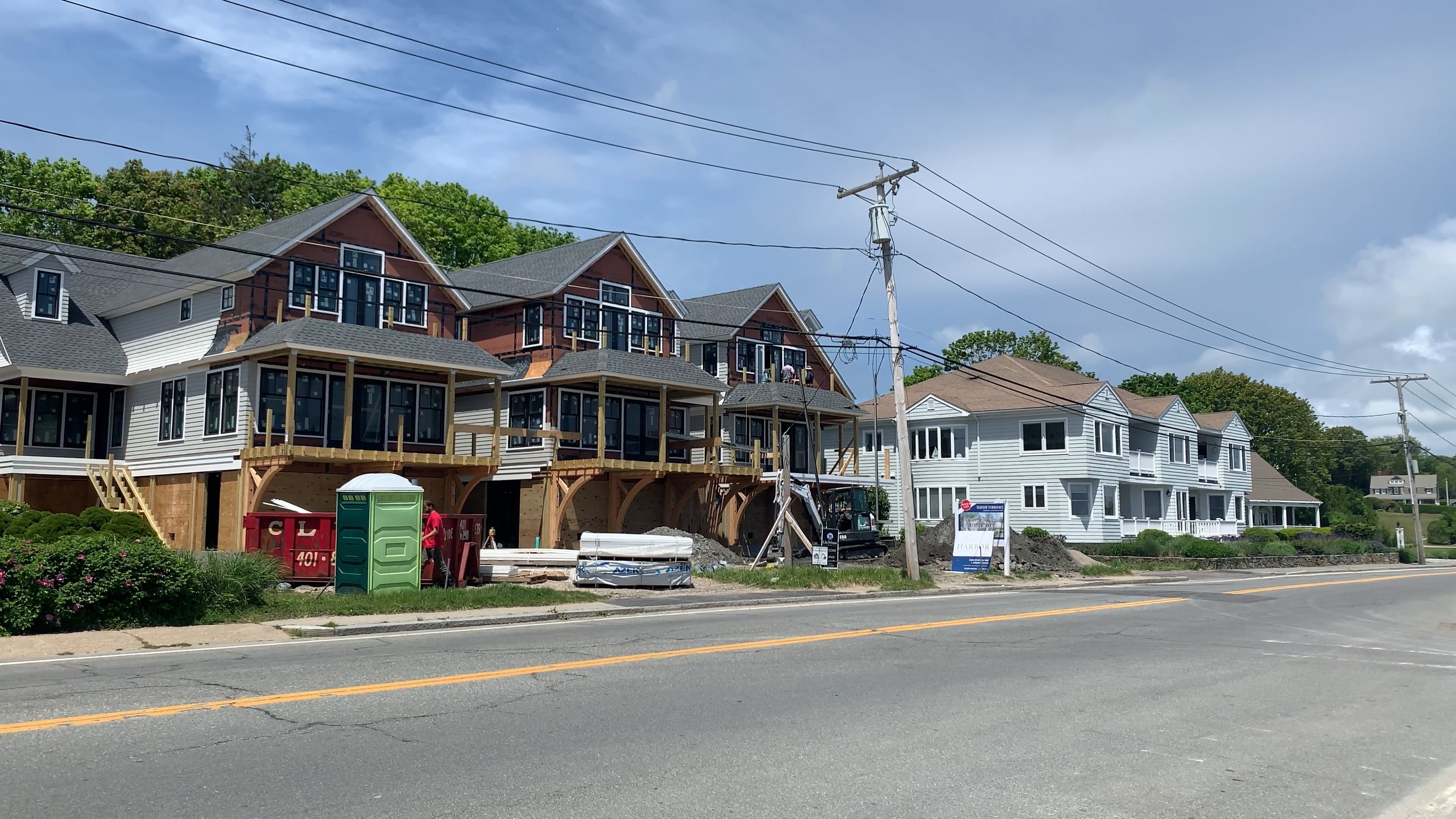 Suburban Houses under Construction Free Stock Video Footage, Royalty ...