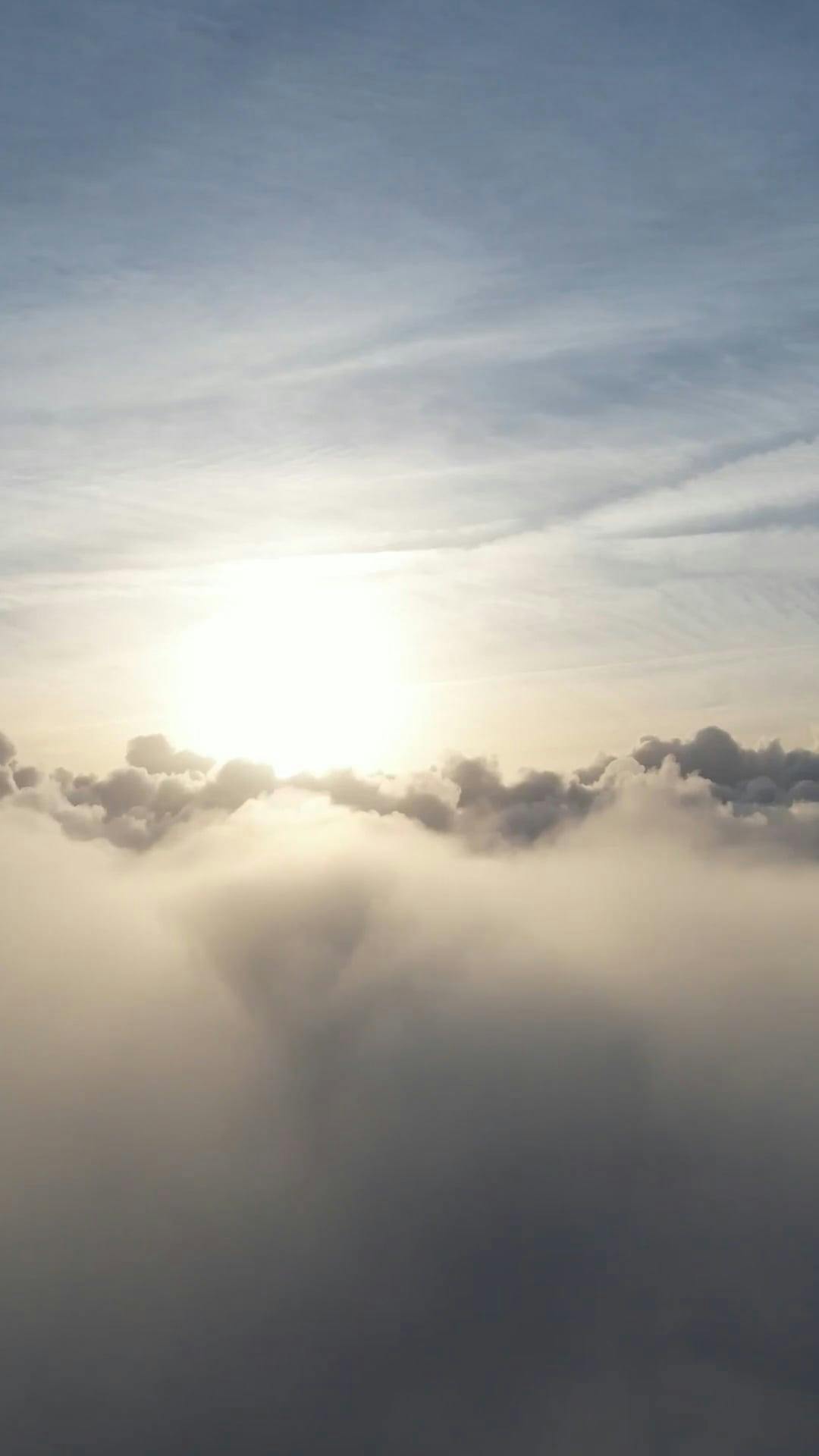 Sun over Clouds Free Stock Video Footage, Royalty-Free 4K & HD Video Clip