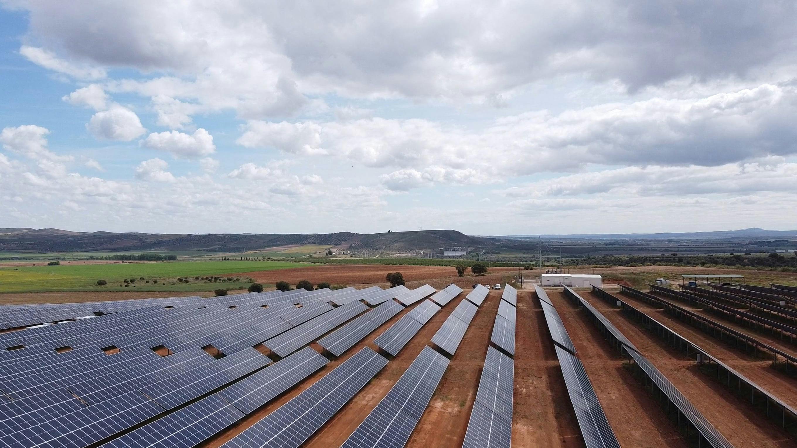 Solar Panel Farm Use For Energy Production Free Stock Video Footage ...