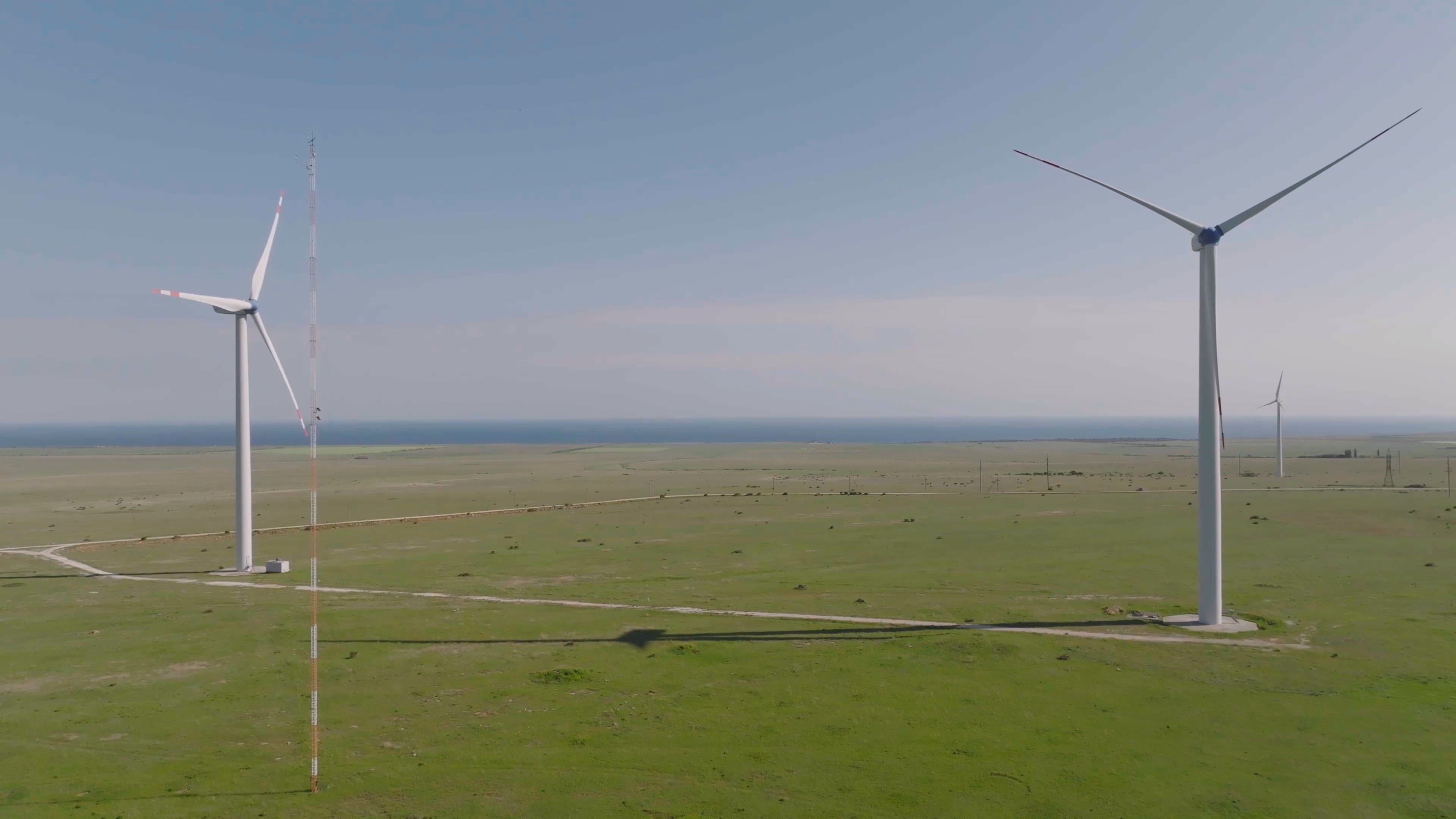 Wind Turbines on Wind Farm Free Stock Video Footage, Royalty-Free 4K ...