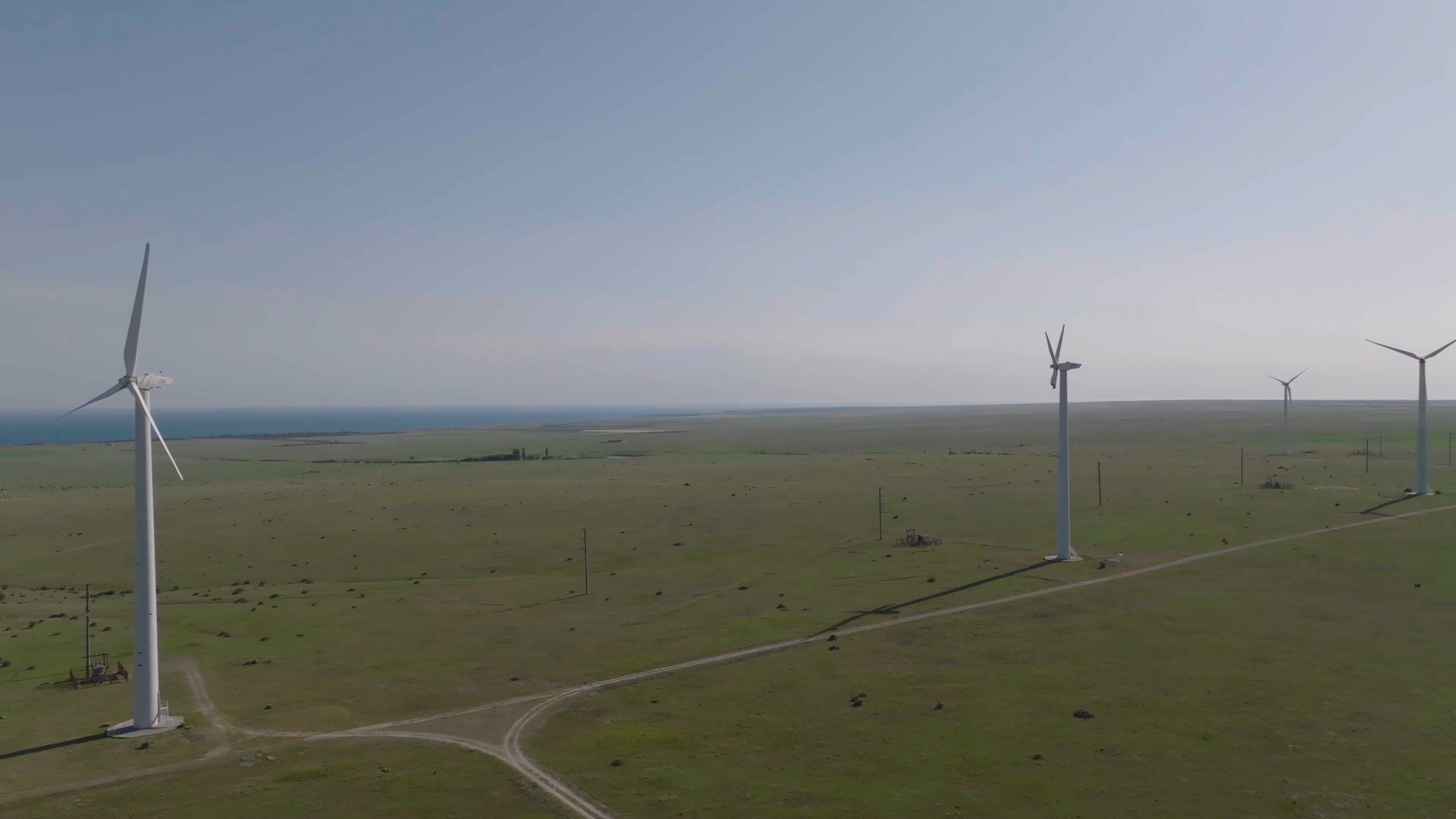 Wind Farm on Plains Free Stock Video Footage, Royalty-Free 4K & HD ...