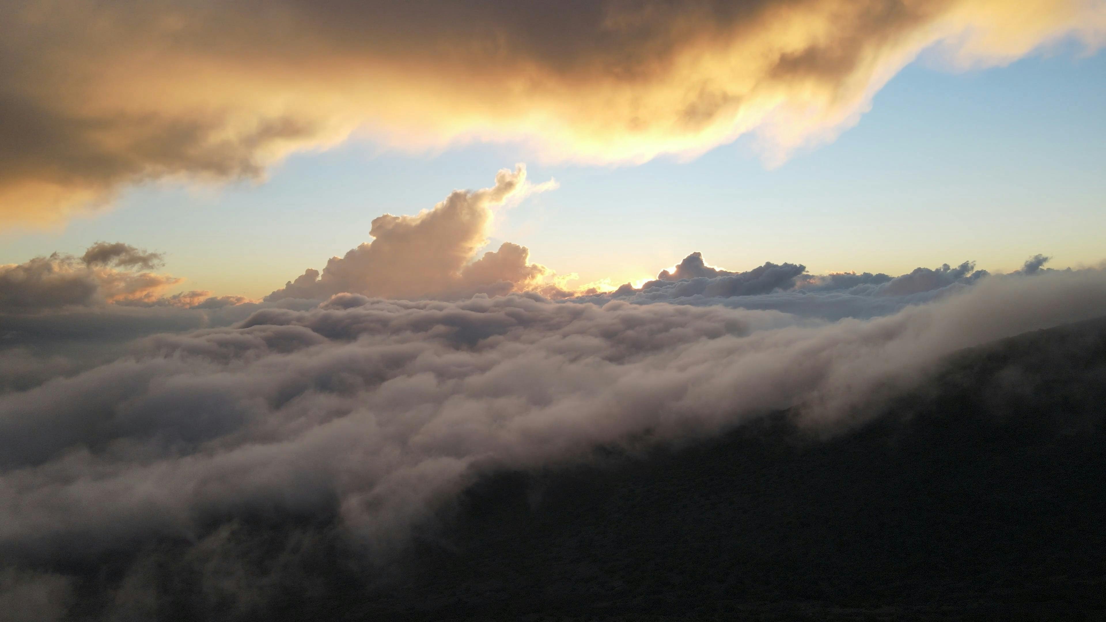Drone Footage of Fluffy Clouds Free Stock Video Footage, Royalty-Free ...
