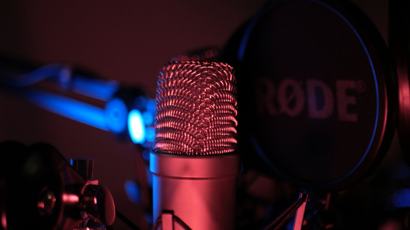 Close up of Microphones in a Recording Studio Free Stock Video Footage ...