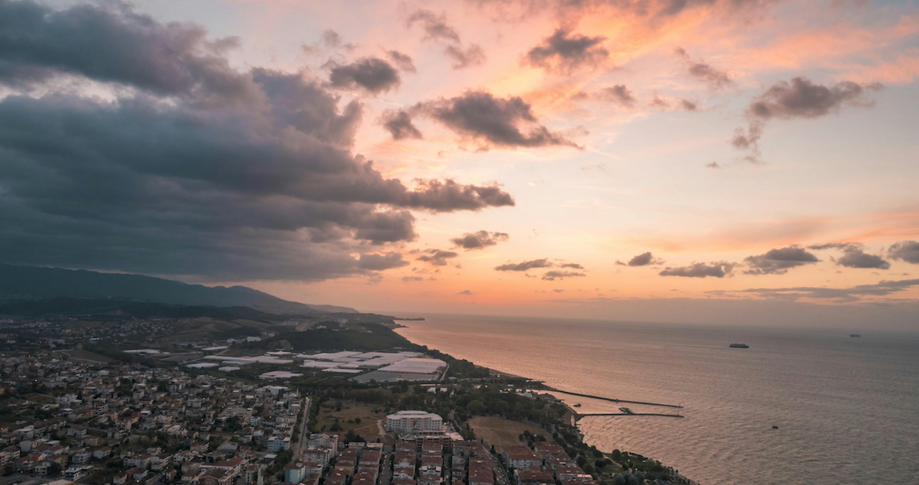 Video Footage In Hyper Lapse Of THe Sun Setting Down Free Stock Video ...