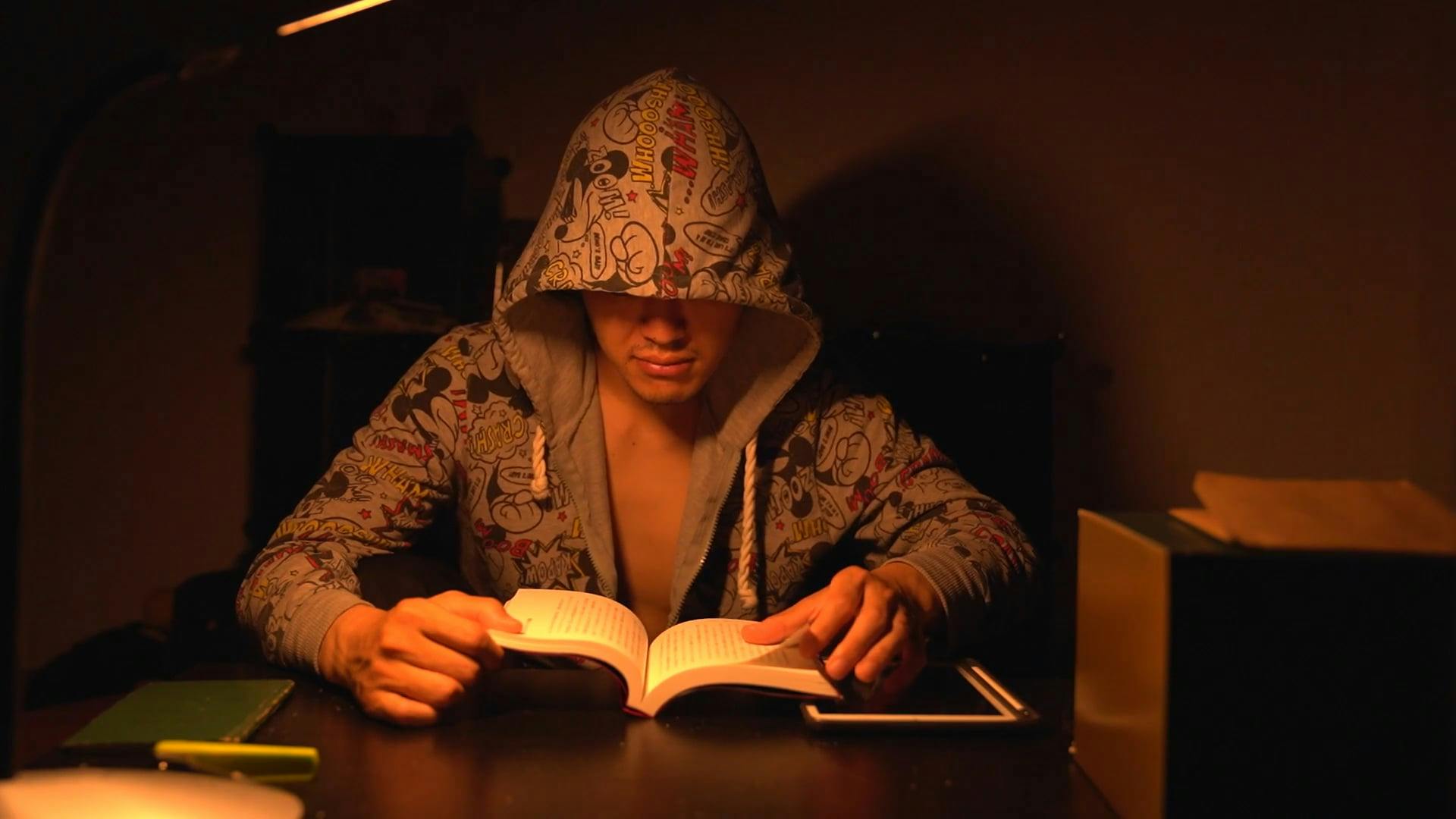 Video of a Man Drinking While Reading a Book Free Stock Video Footage ...