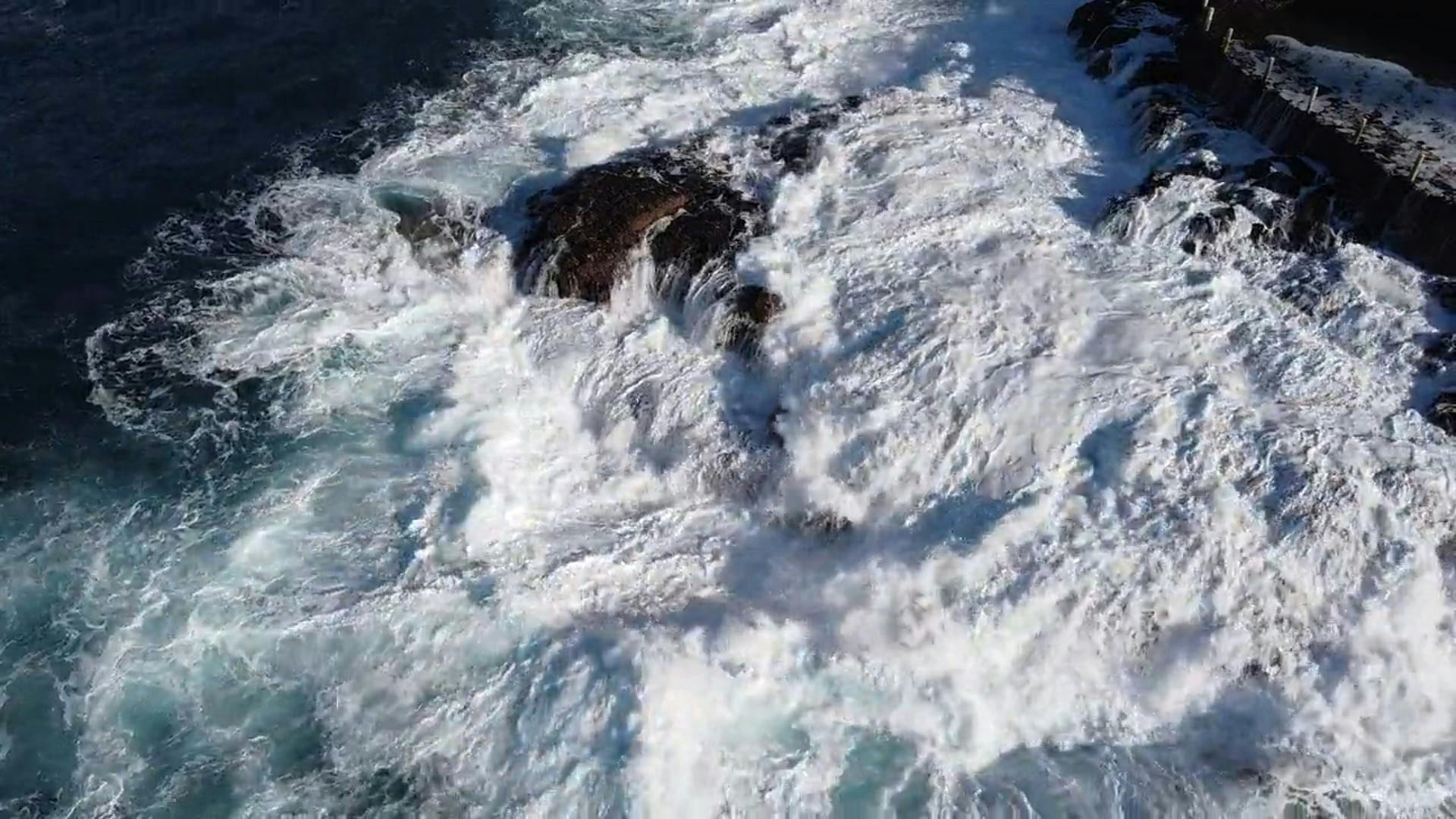 Waves over Rocks on Shore Free Stock Video Footage, Royalty-Free 4K ...