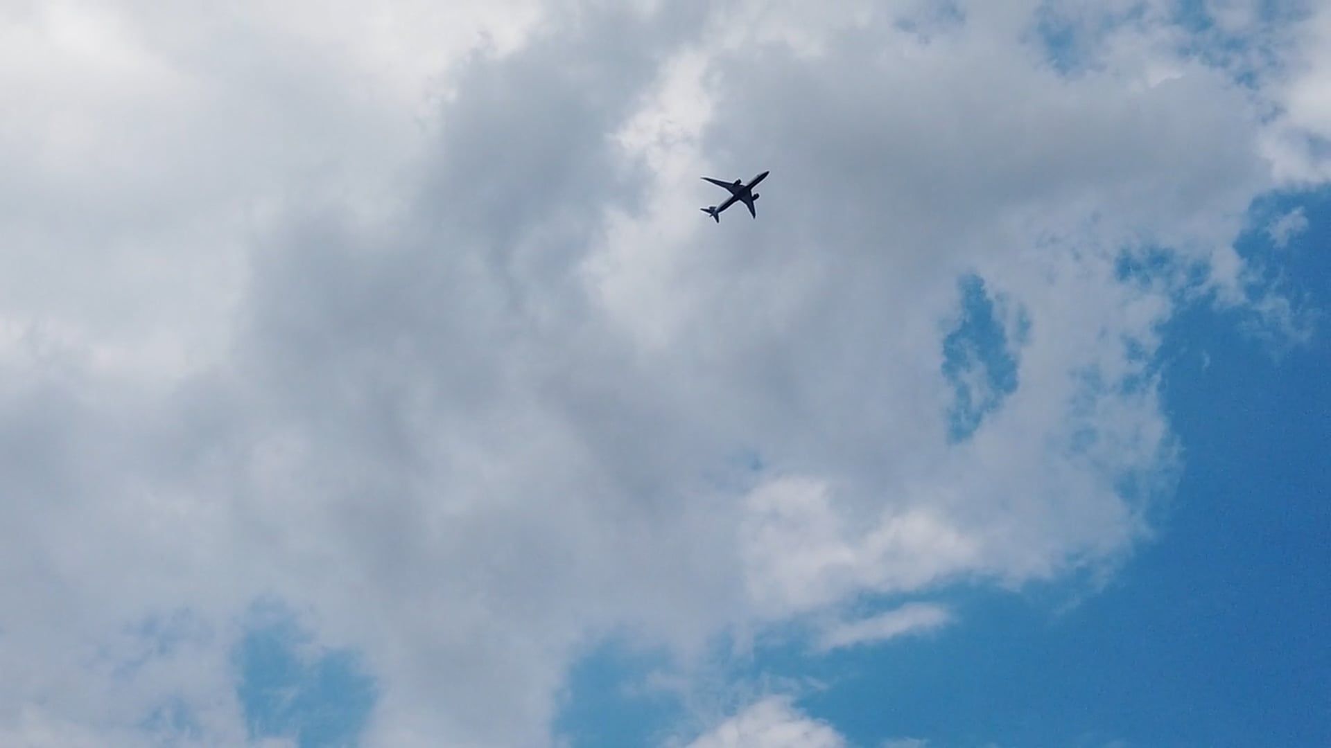 Airplane under Clouds Free Stock Video Footage, Royalty-Free 4K & HD ...