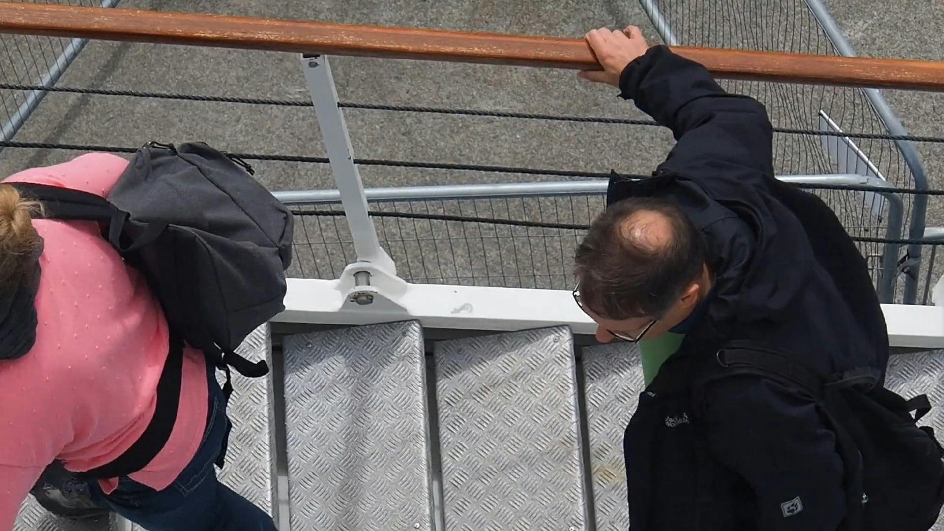 People Climbing Stairs · Free Stock Video