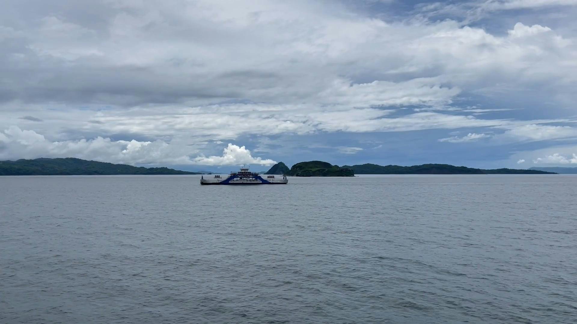 Distant View of Ship Sailing in Sea Free Stock Video Footage, Royalty ...