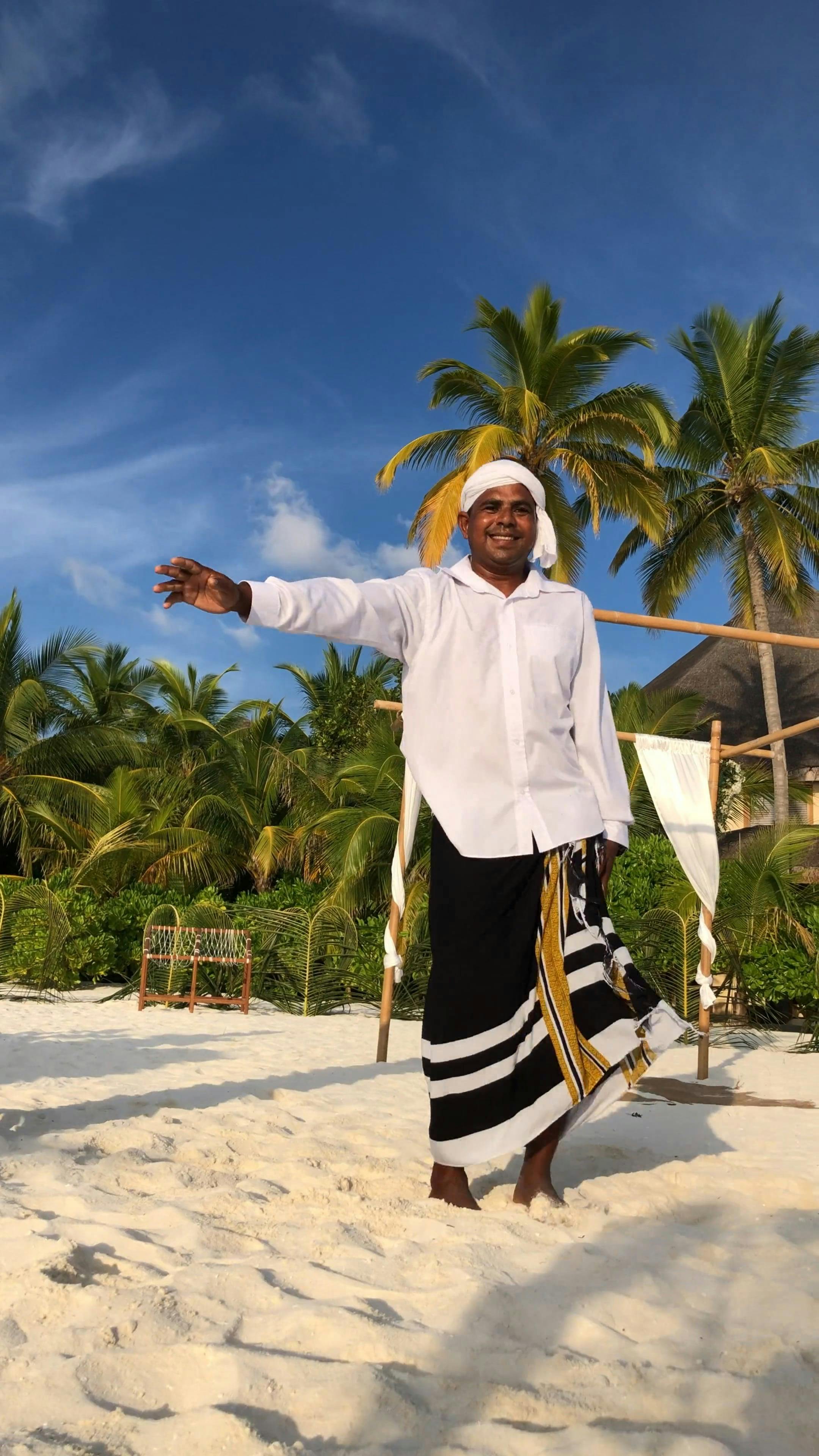 A Man Performing the Boduberu Traditional Dance in the Maldives Free ...