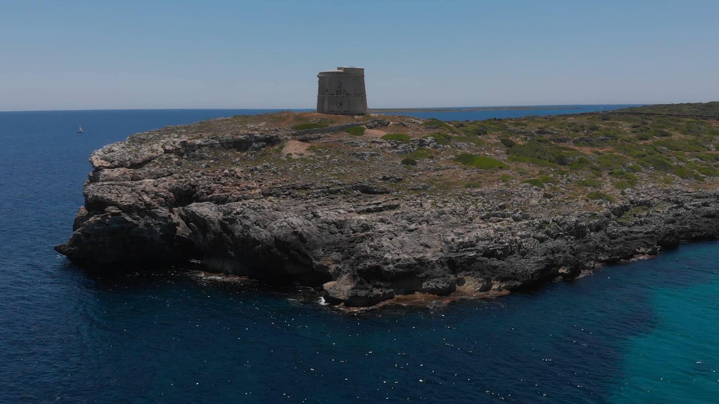 Ruin on Sea Island Free Stock Video Footage, Royalty-Free 4K & HD Video ...
