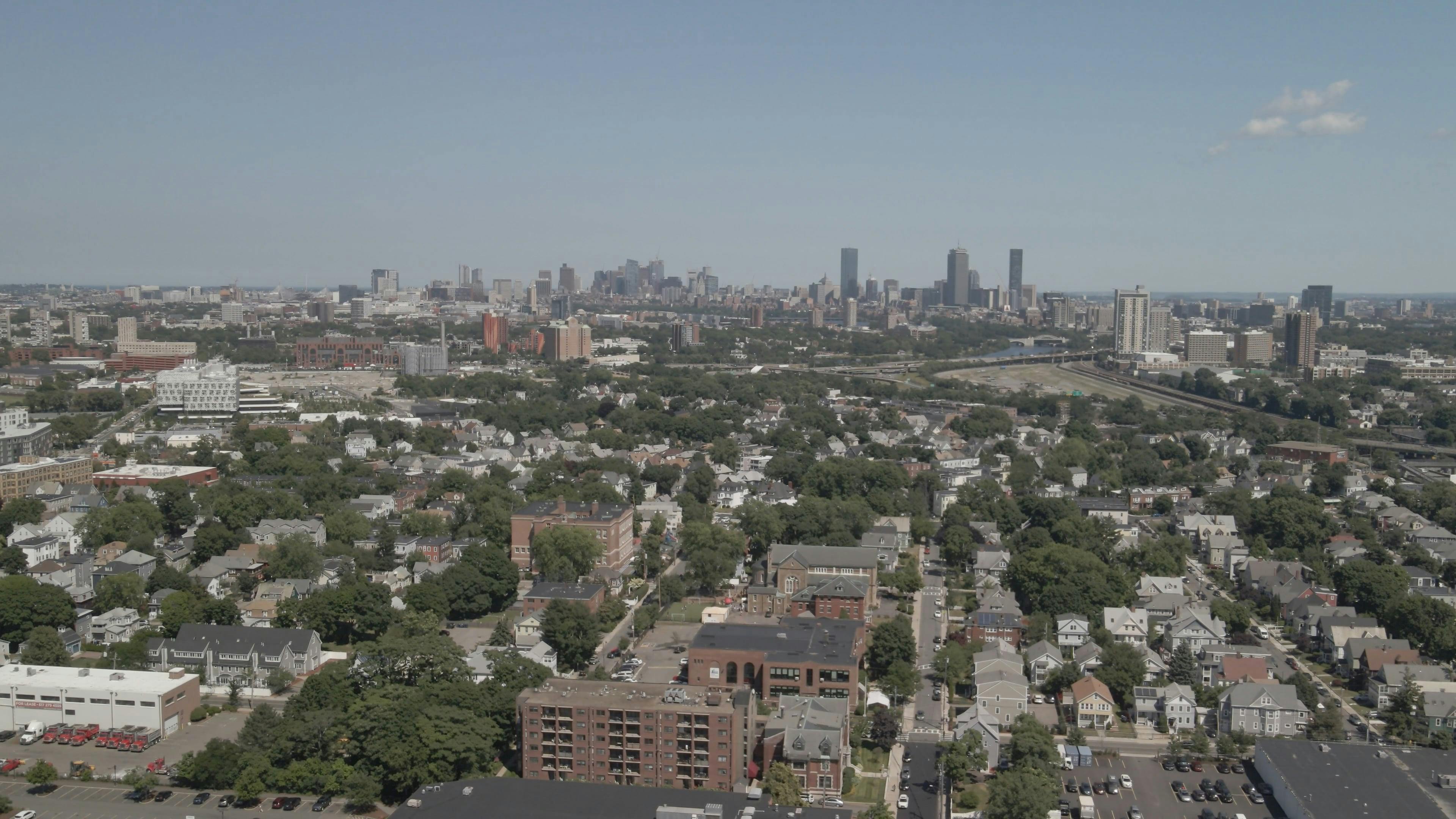 Drone Footage of the City of Boston Free Stock Video Footage, Royalty ...