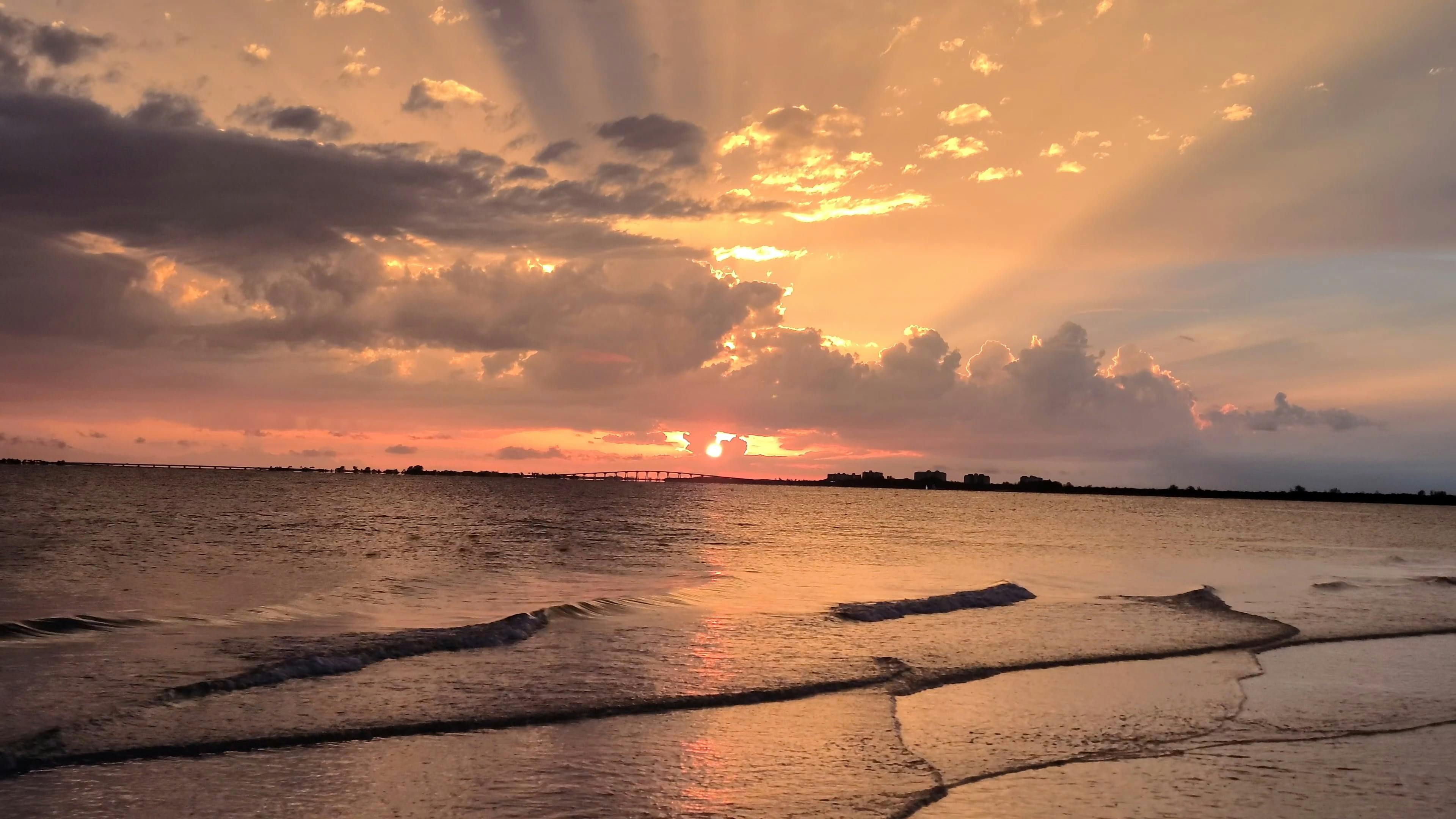 Sunset over Sea Waves Free Stock Video Footage, Royalty-Free 4K & HD ...