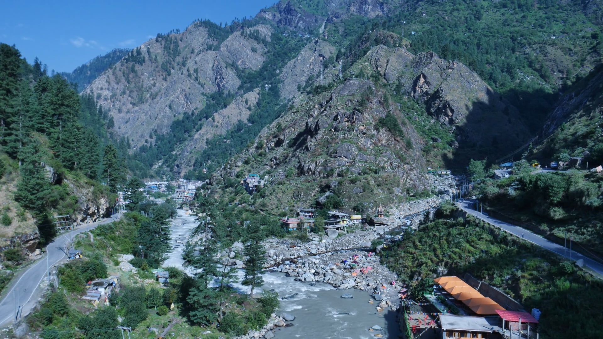 River in Valley Free Stock Video Footage, Royalty-Free 4K & HD Video Clip