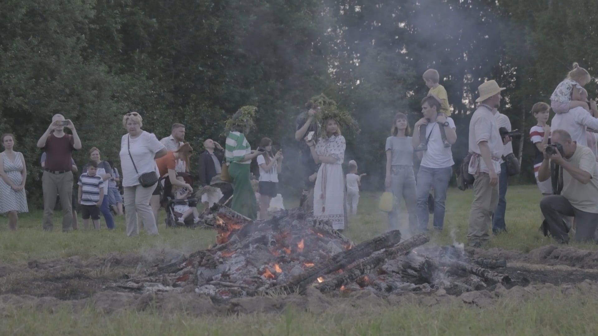 Woman and Man Running over Bonfire Free Stock Video Footage, Royalty ...