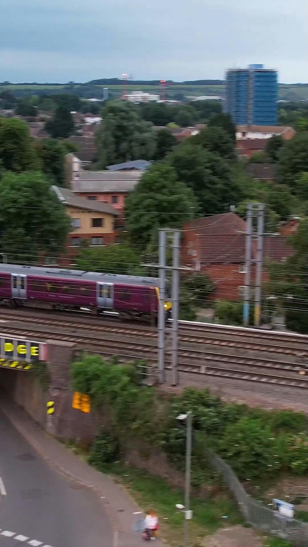 Fast Train Moving Through a Town Free Stock Video Footage, Royalty-Free ...