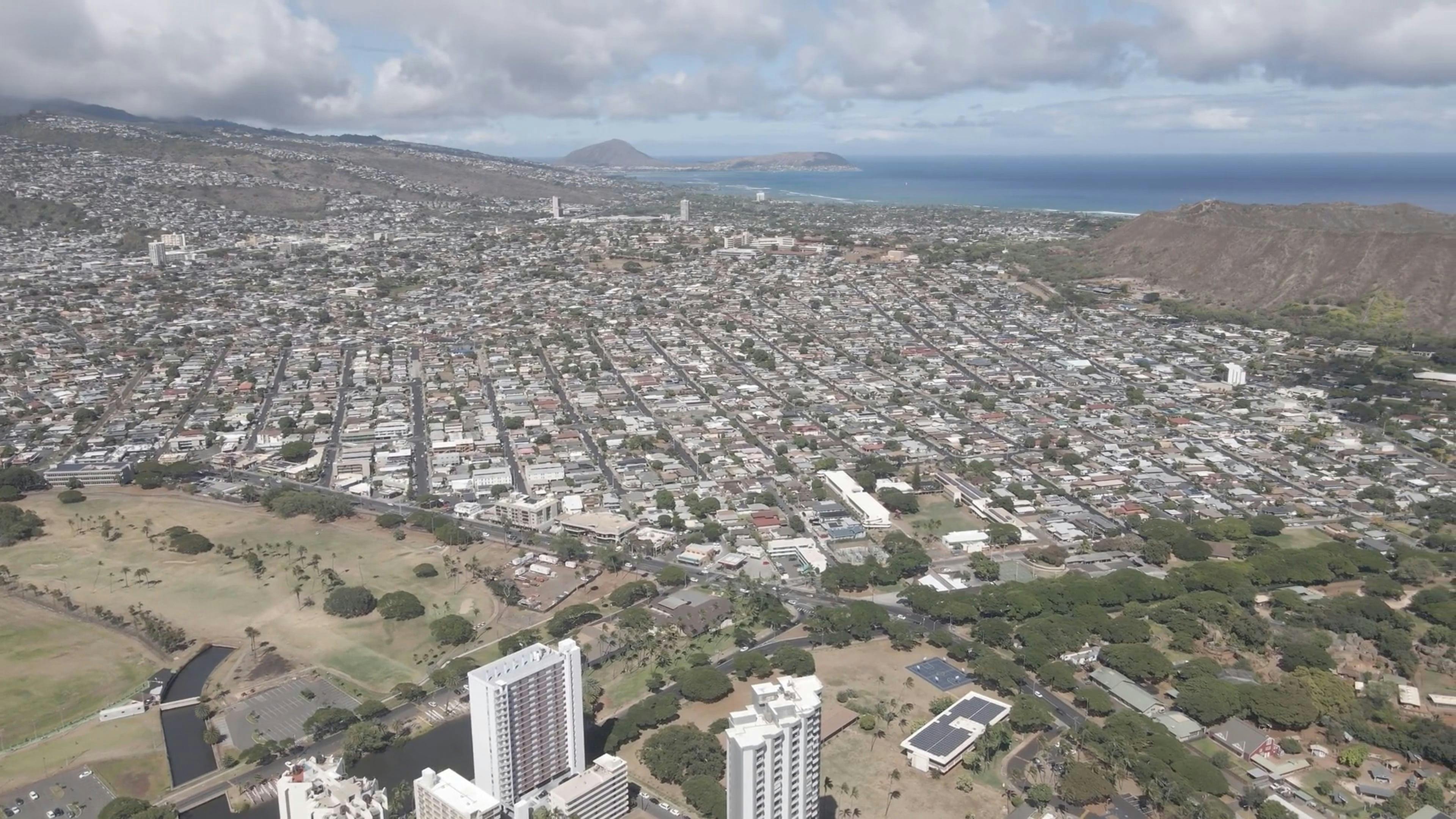 Aerial View of Oahu, Hawaii Free Stock Video Footage, Royalty-Free 4K ...