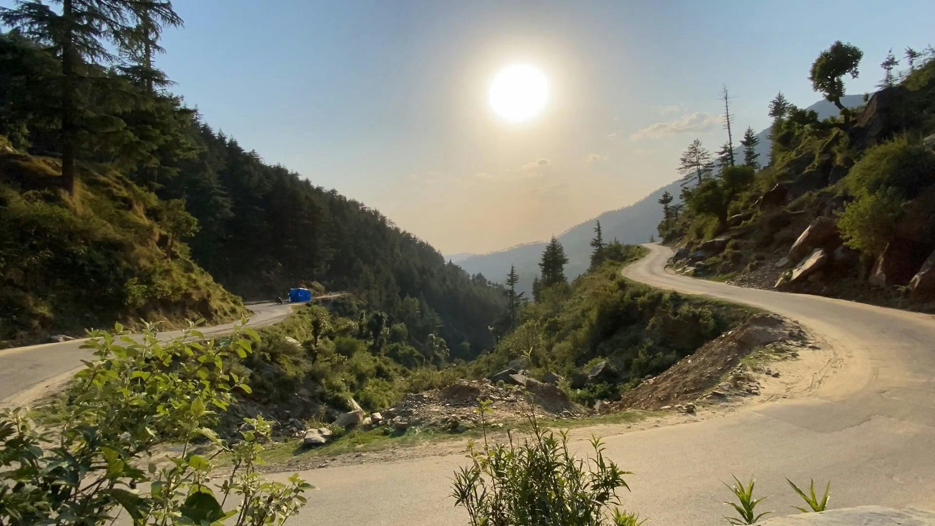Time Lapse of a Winding Road in Mountains, Himachal Pradesh, India Free ...