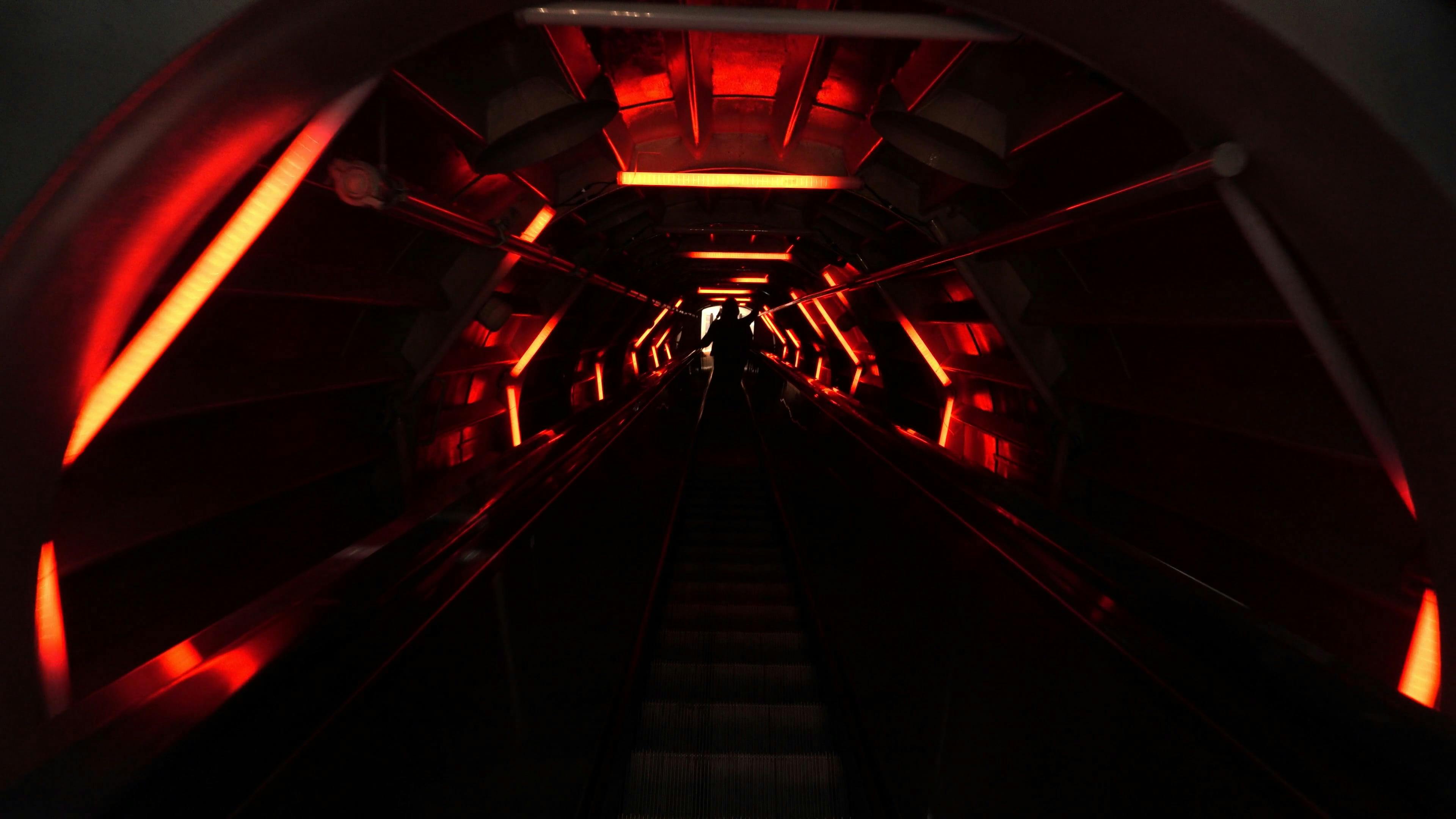 Light Show over an Escalator Free Stock Video Footage, Royalty-Free 4K ...