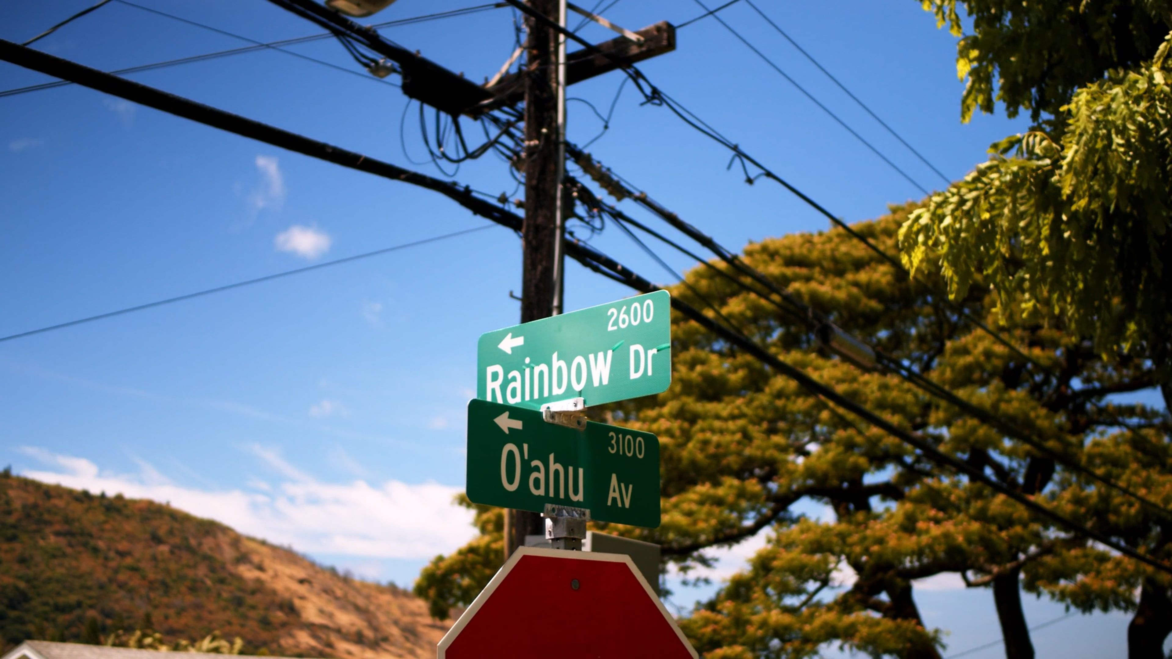 Street Directional Sign, Honolulu, Hawaii Free Stock Video Footage ...