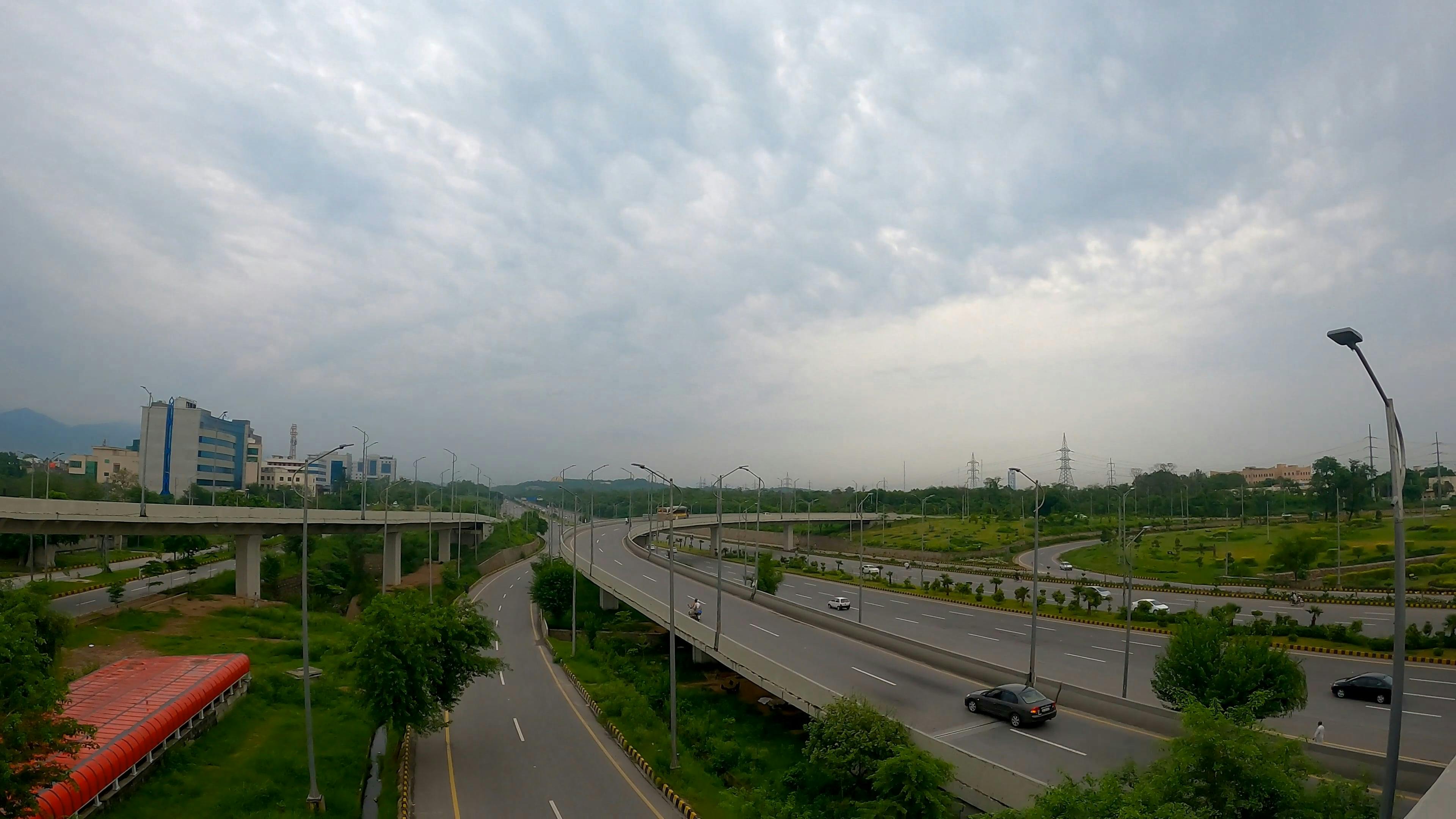 Time Lapse of Motorway Traffic in Islamabad City, Pakistan Free Stock ...