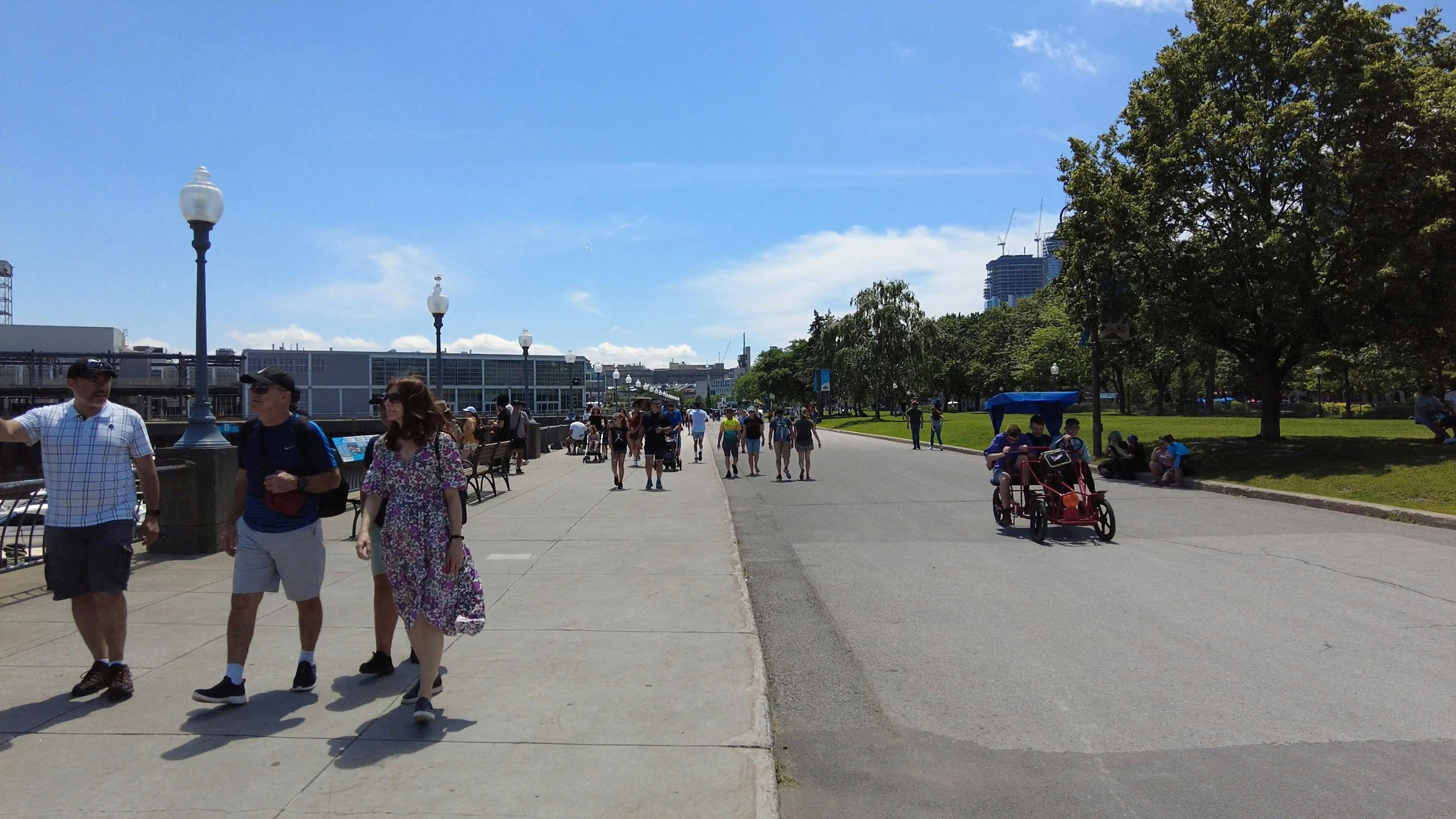 People Walking along the Old Port Promenade in Montreal, Canada Free ...