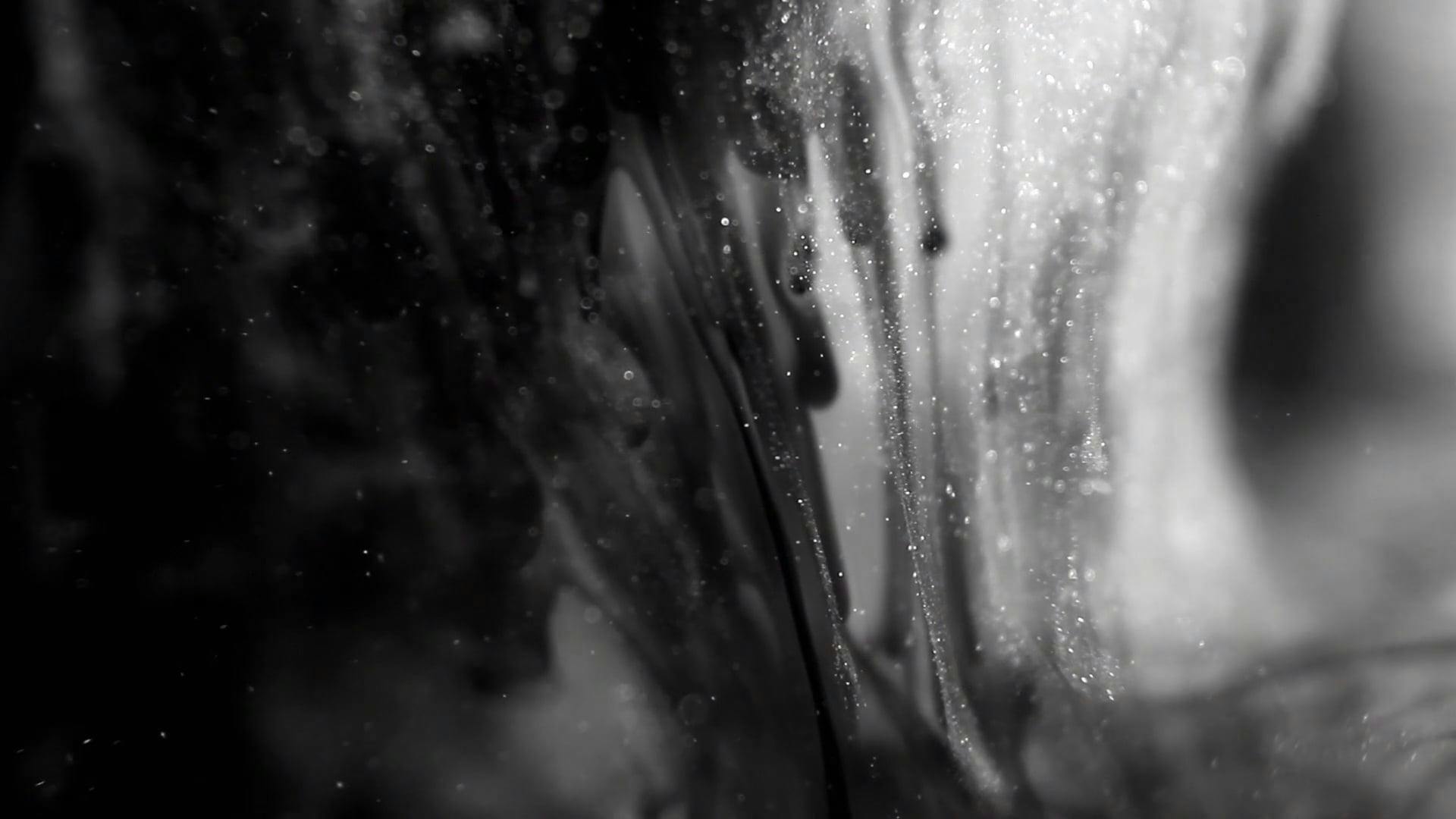 White Ink Drops on a Black Background Free Stock Video Footage, Royalty ...