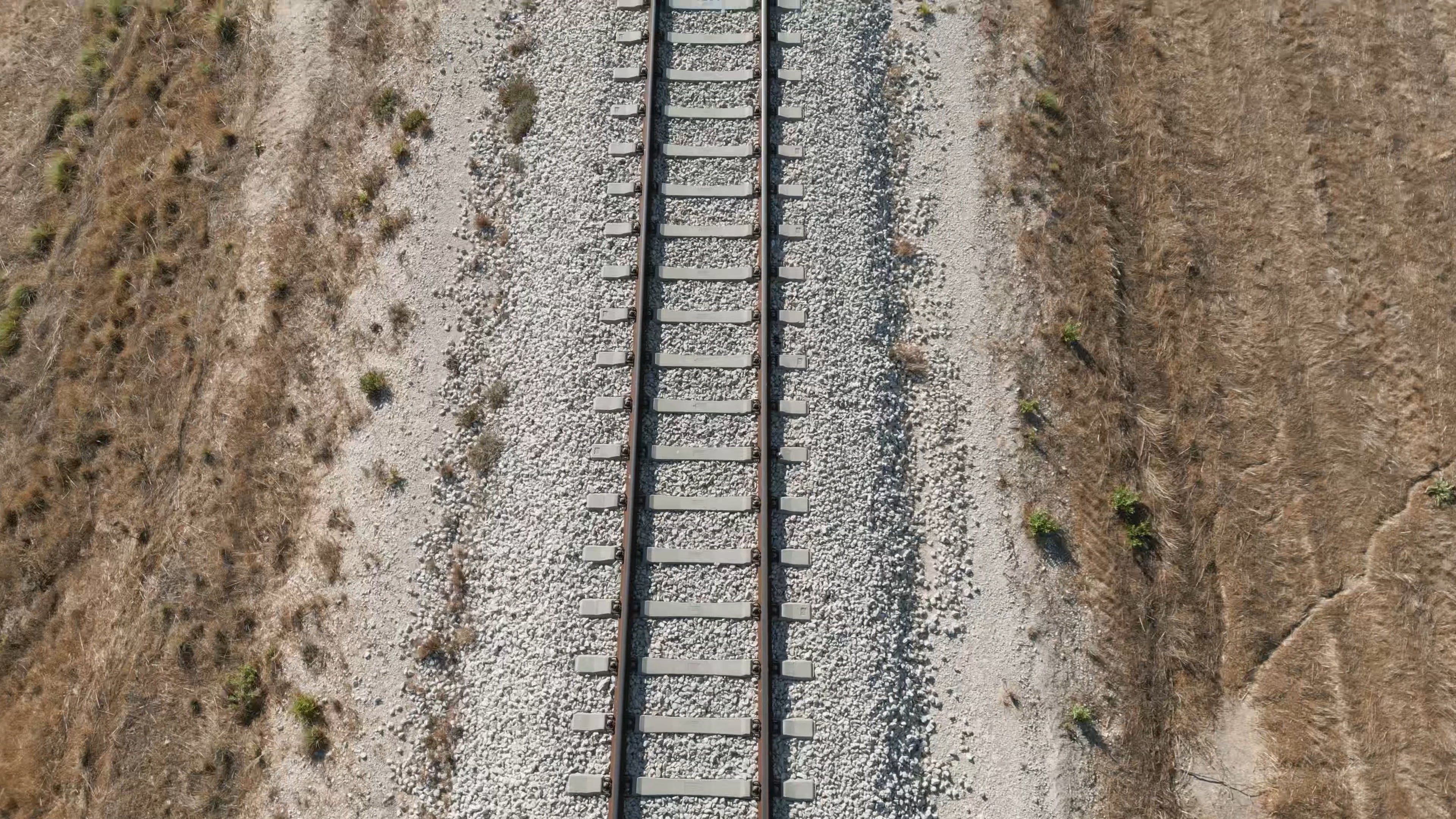 Drone Video of a Railway Track Free Stock Video Footage, Royalty-Free ...