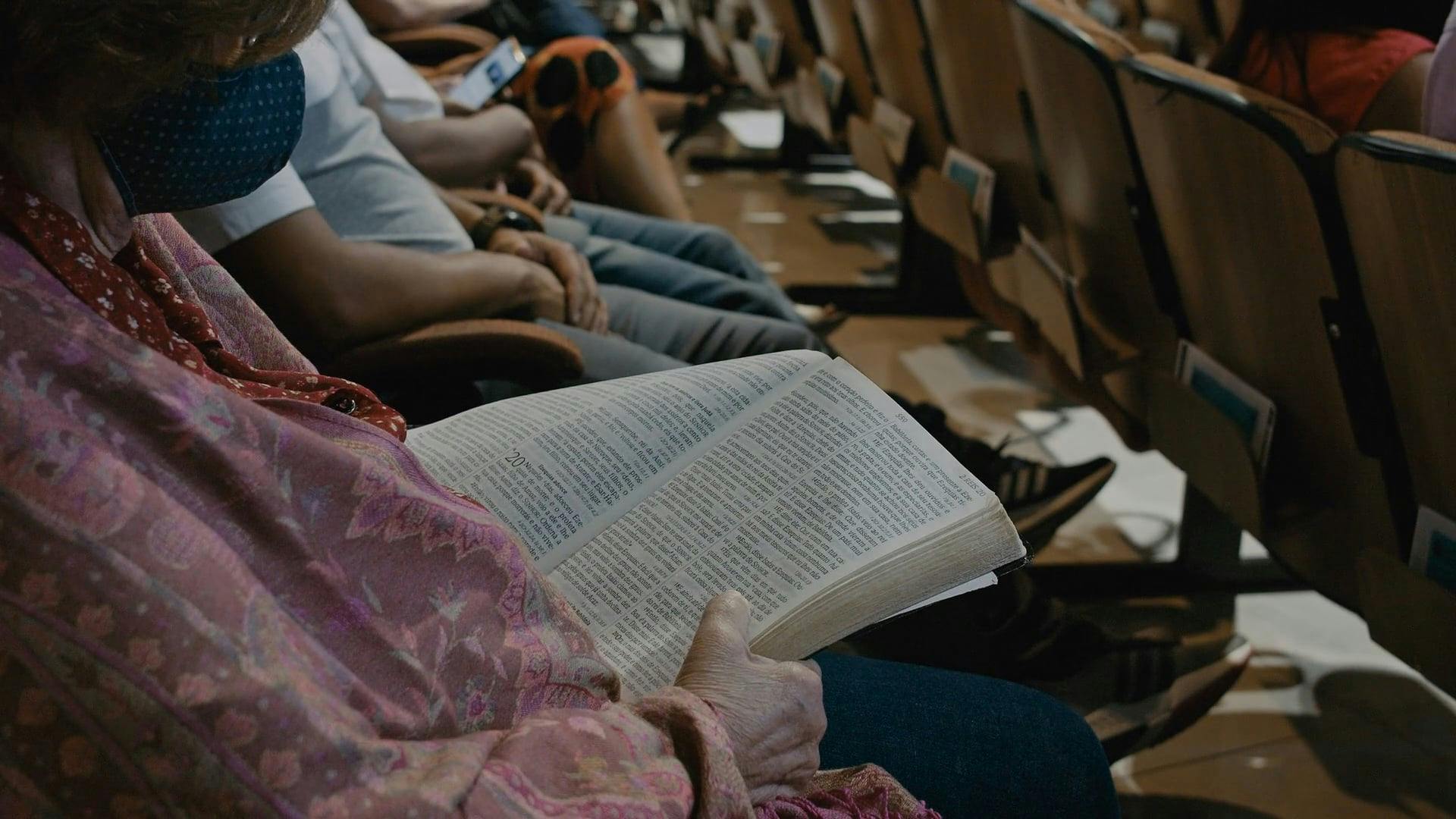 Woman Reading Bible in Church Free Stock Video Footage, Royalty-Free 4K ...