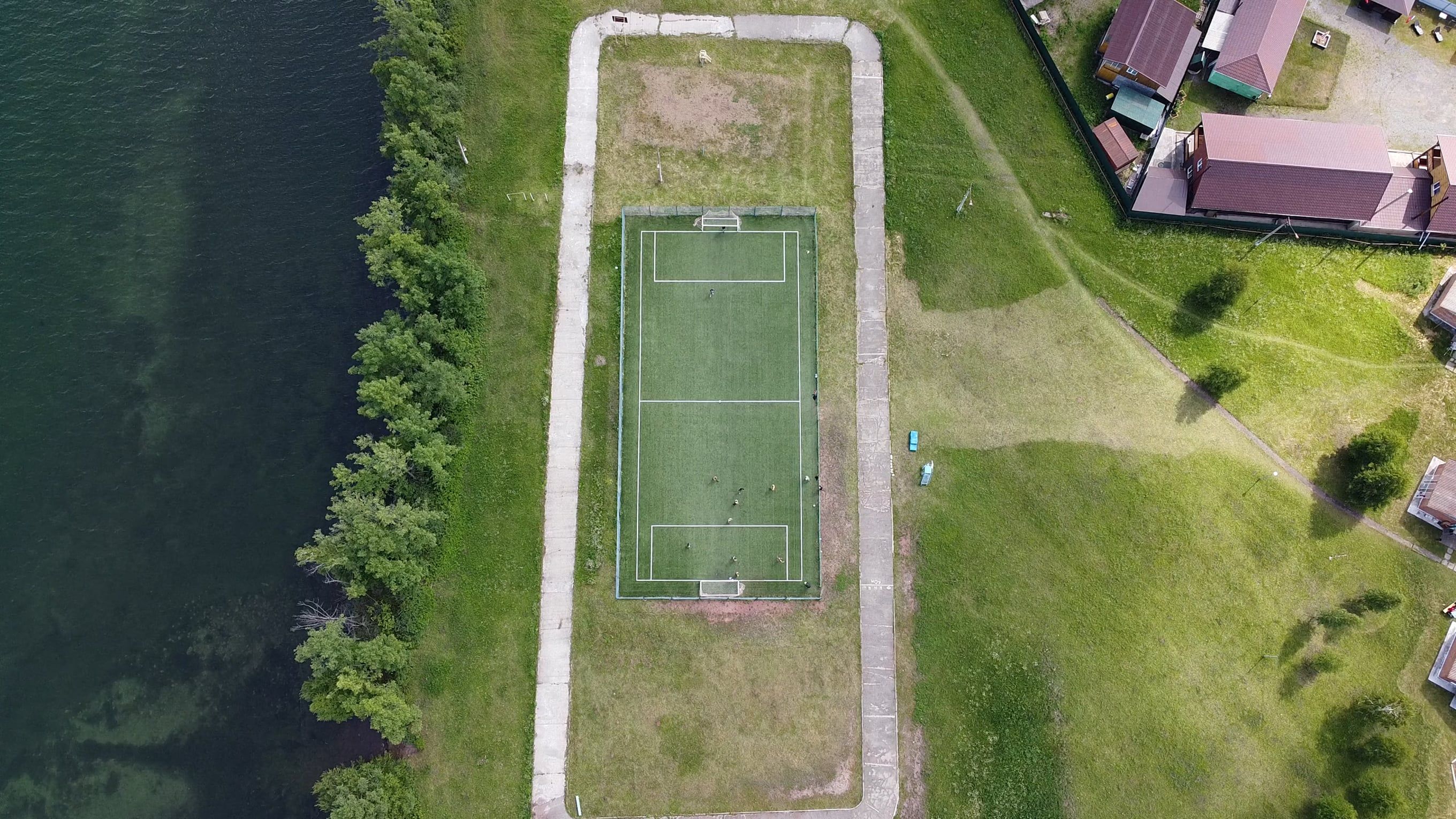 Football Field near River Free Stock Video Footage, Royalty-Free 4K ...