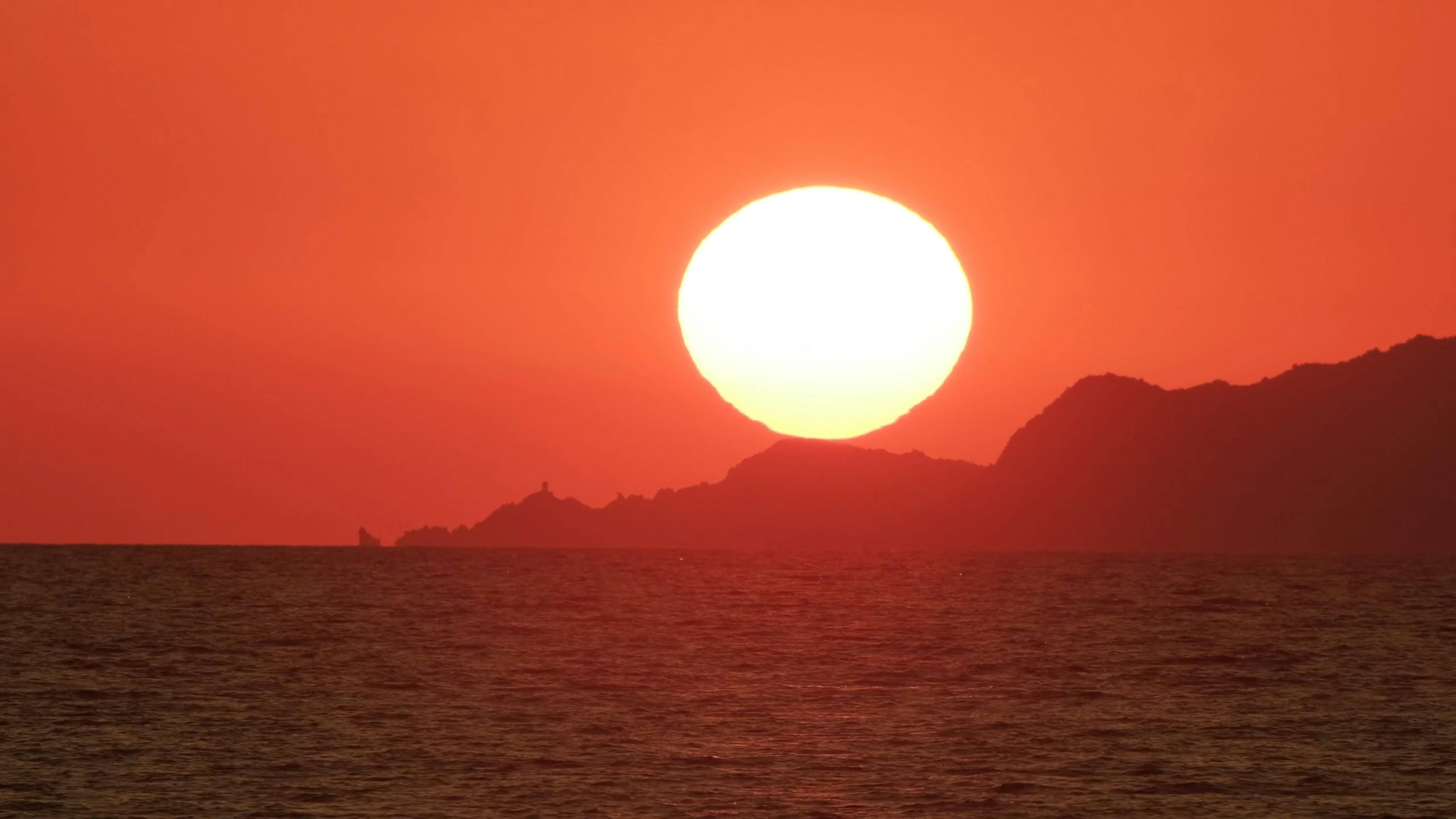 Moving Sun in Sky During Sunset Free Stock Video Footage, Royalty-Free ...