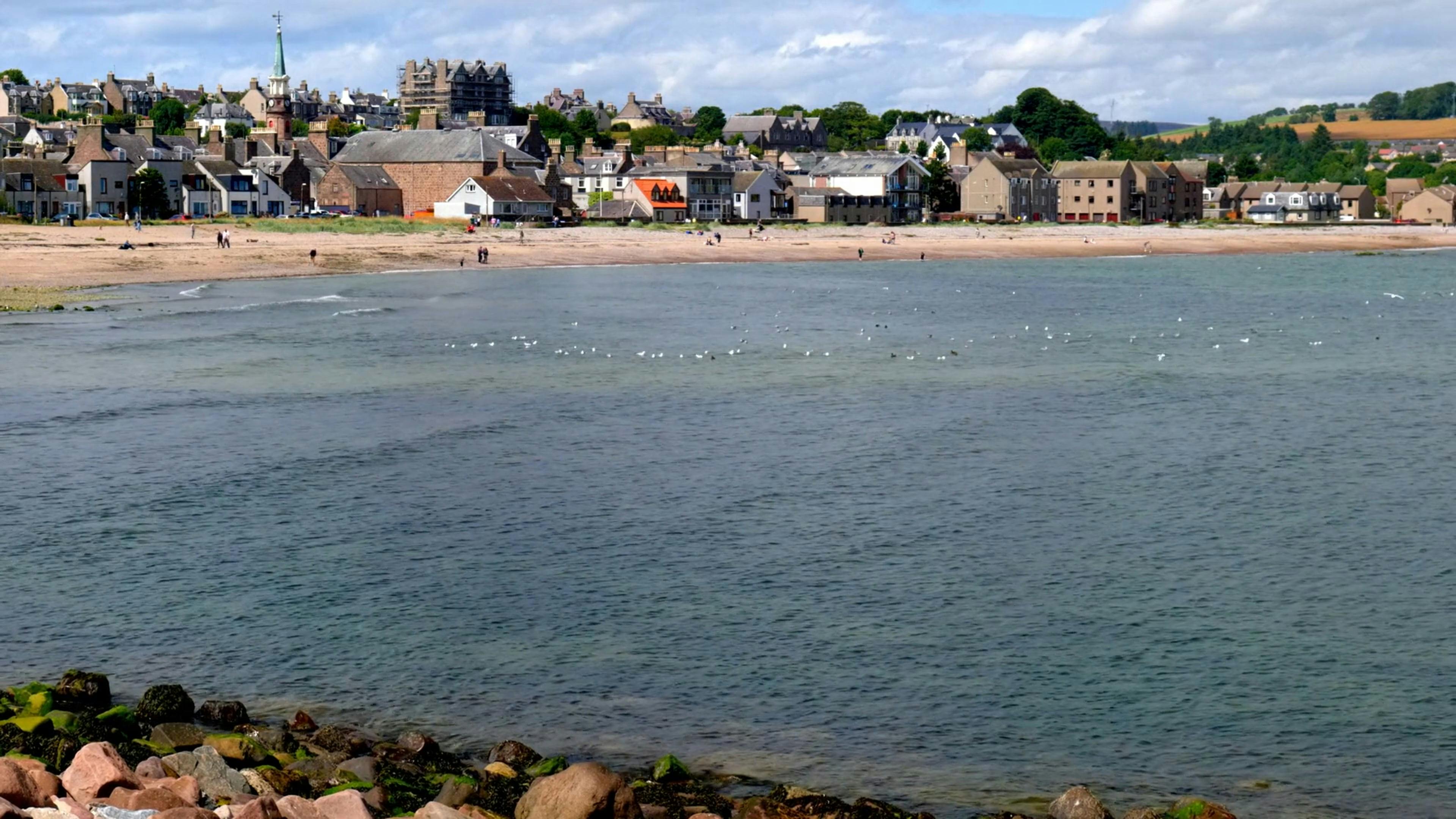 Town on Sea Shore Free Stock Video Footage, Royalty-Free 4K & HD Video Clip