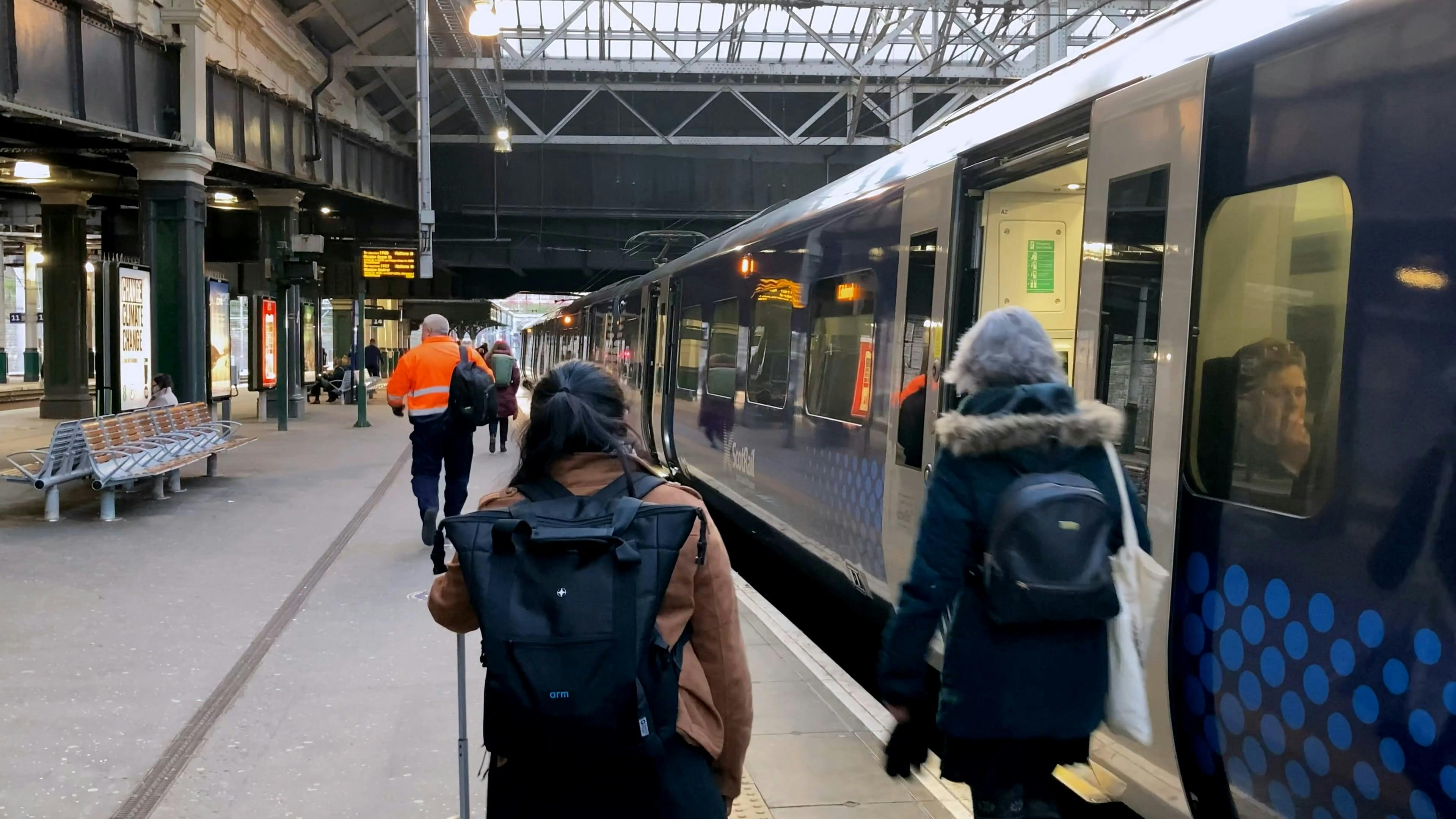 Busy Park Pathway in Edinburgh During Spring Free Stock Video Footage ...