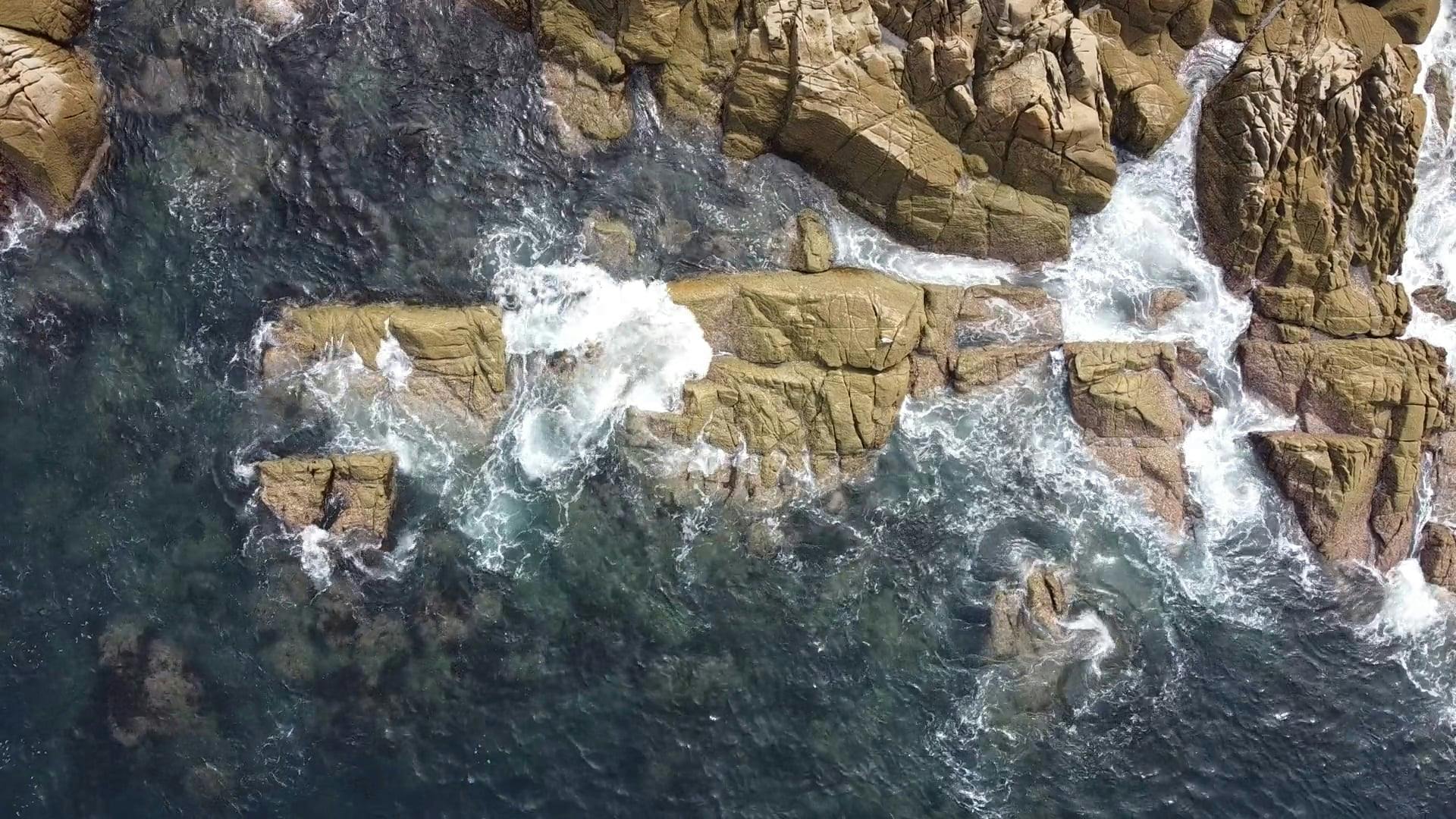 Rocks on Sea Shore Free Stock Video Footage, Royalty-Free 4K & HD Video ...