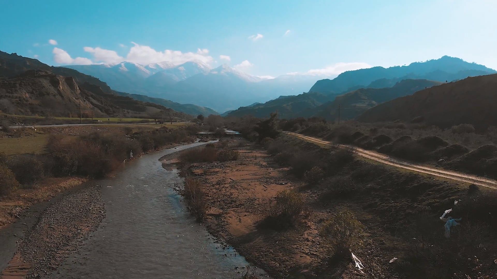 Drone Footage Of A River Dam Free Stock Video Footage, Royalty-Free 4K ...