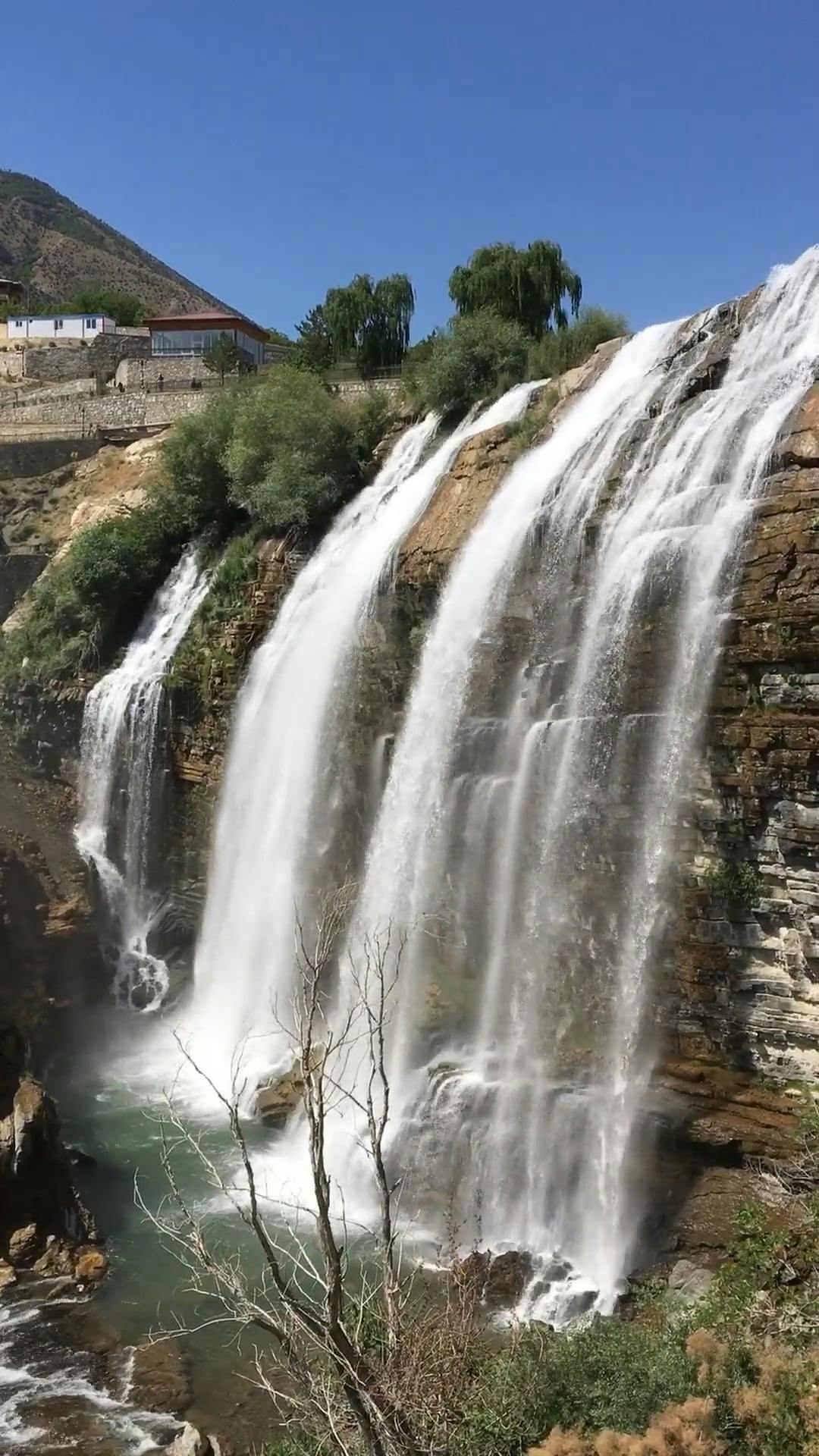 Waterfalls on Cliff Free Stock Video Footage, Royalty-Free 4K & HD ...