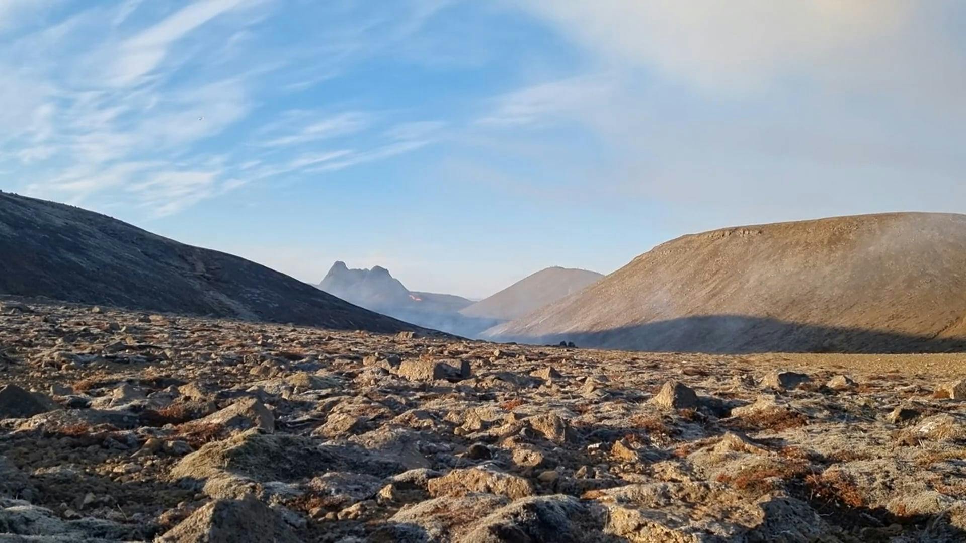 Close up View of Splashing Lava during a Volcano Eruption Free Stock ...