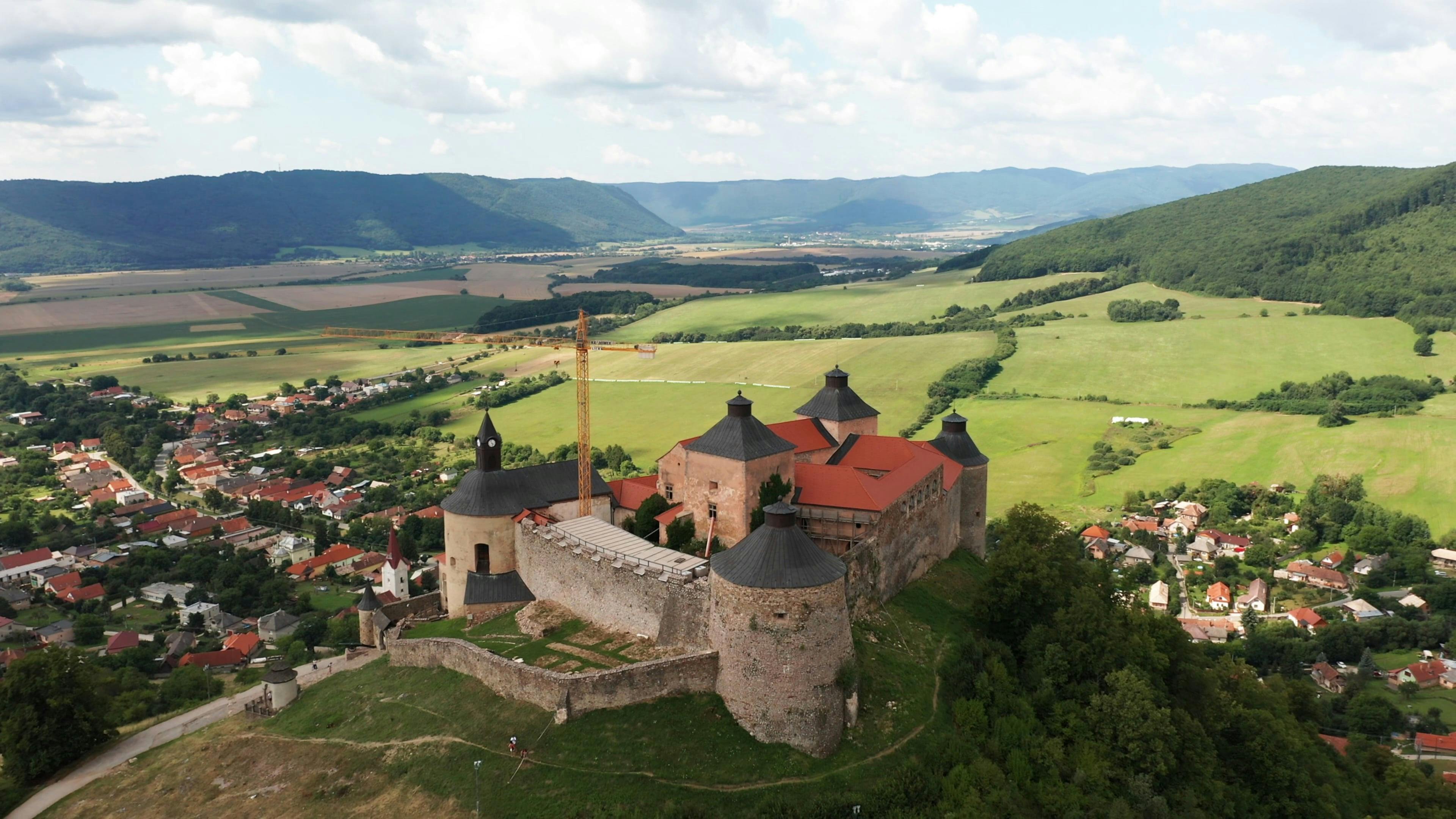 Castle on Hill over Town Free Stock Video Footage, Royalty-Free 4K & HD ...